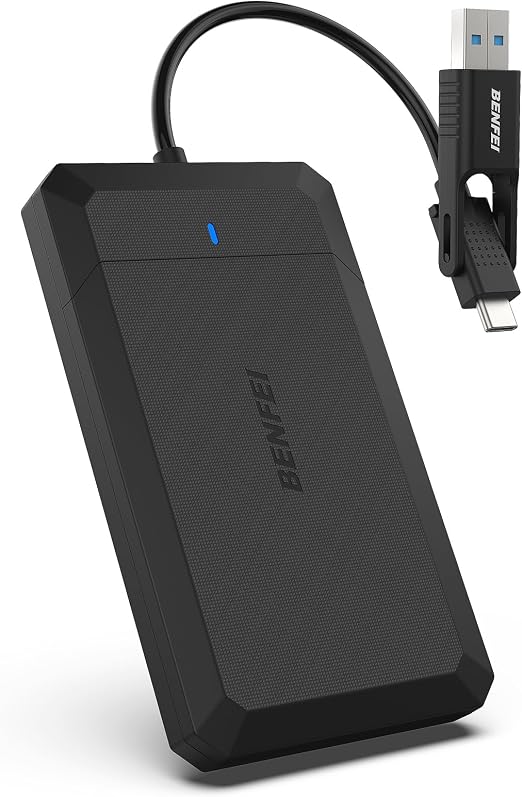Amazon.com: BENFEI 2.5 Inch SATA to USB Tool Free External Hard Drive ...