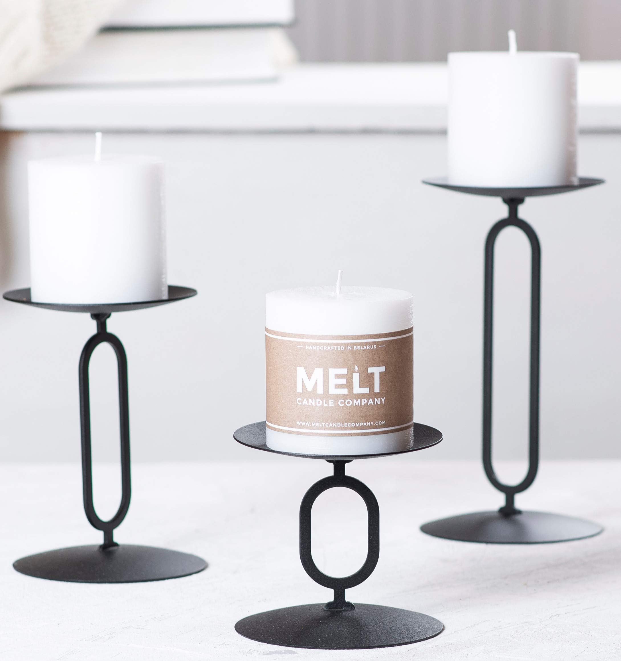 Amazon.com: Lily’s Home Art Deco Climbing Vine Pillar Candle Holders ...