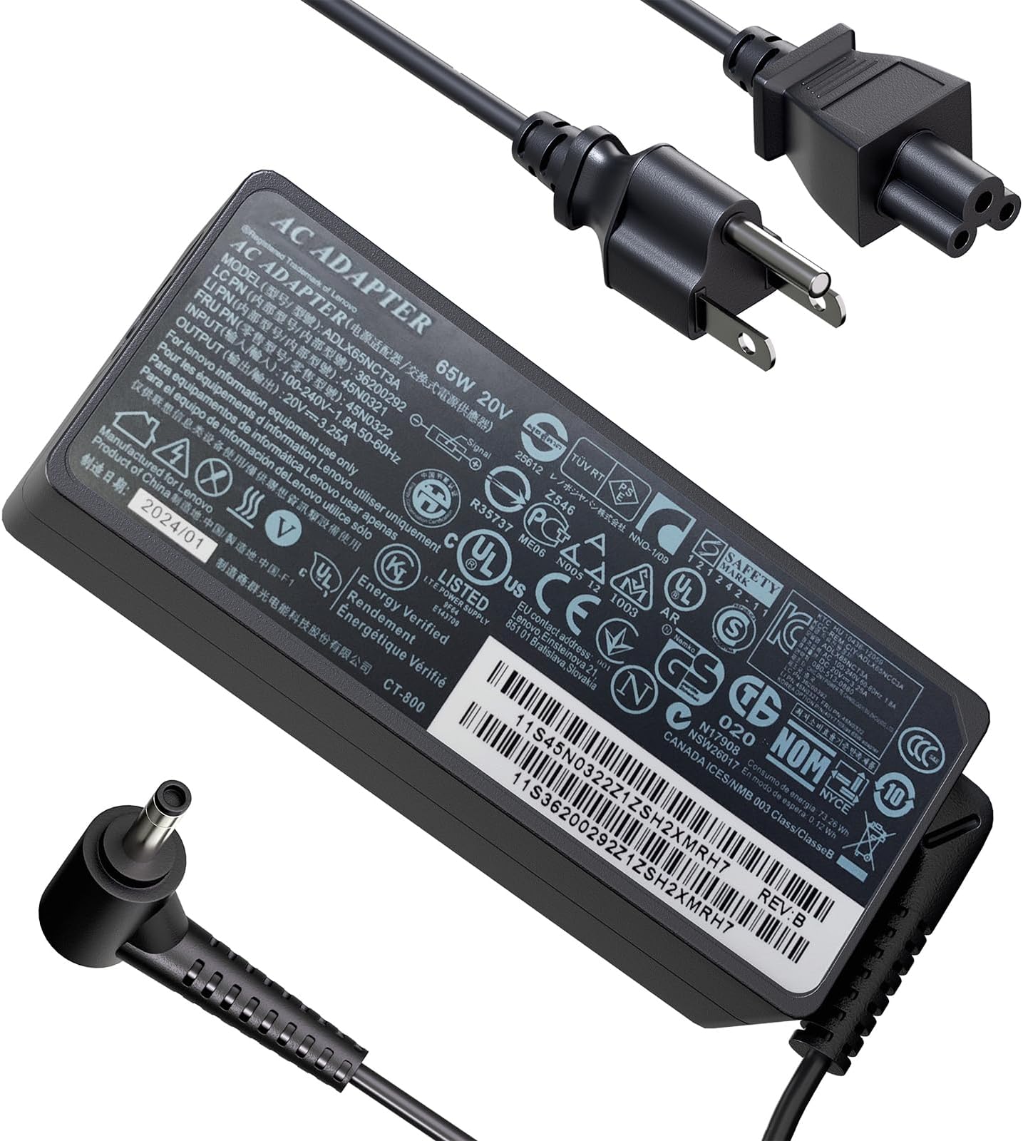 Amazon.com: 65W 45W 4.0 * 1.7mm Round Tip AC Charger Compatible with ...