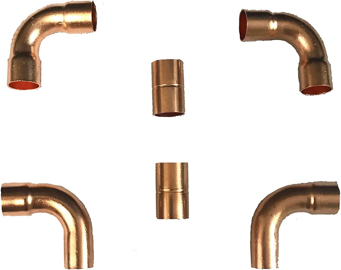 Amazon.com: Copper Fittings Kit for Connecting HVACR Copper Lines (3/8 ...