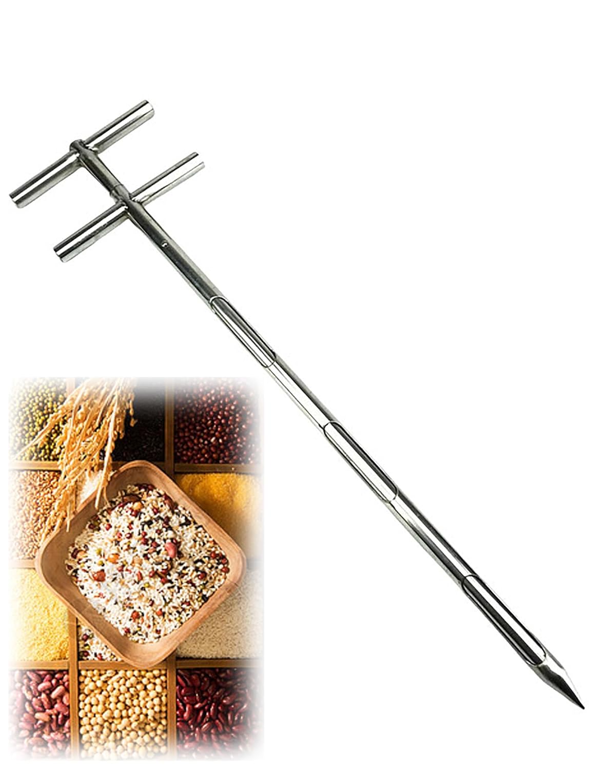 Stainless Steel Grain Probe Sampler - Lab Samplers, Portable Corn ...