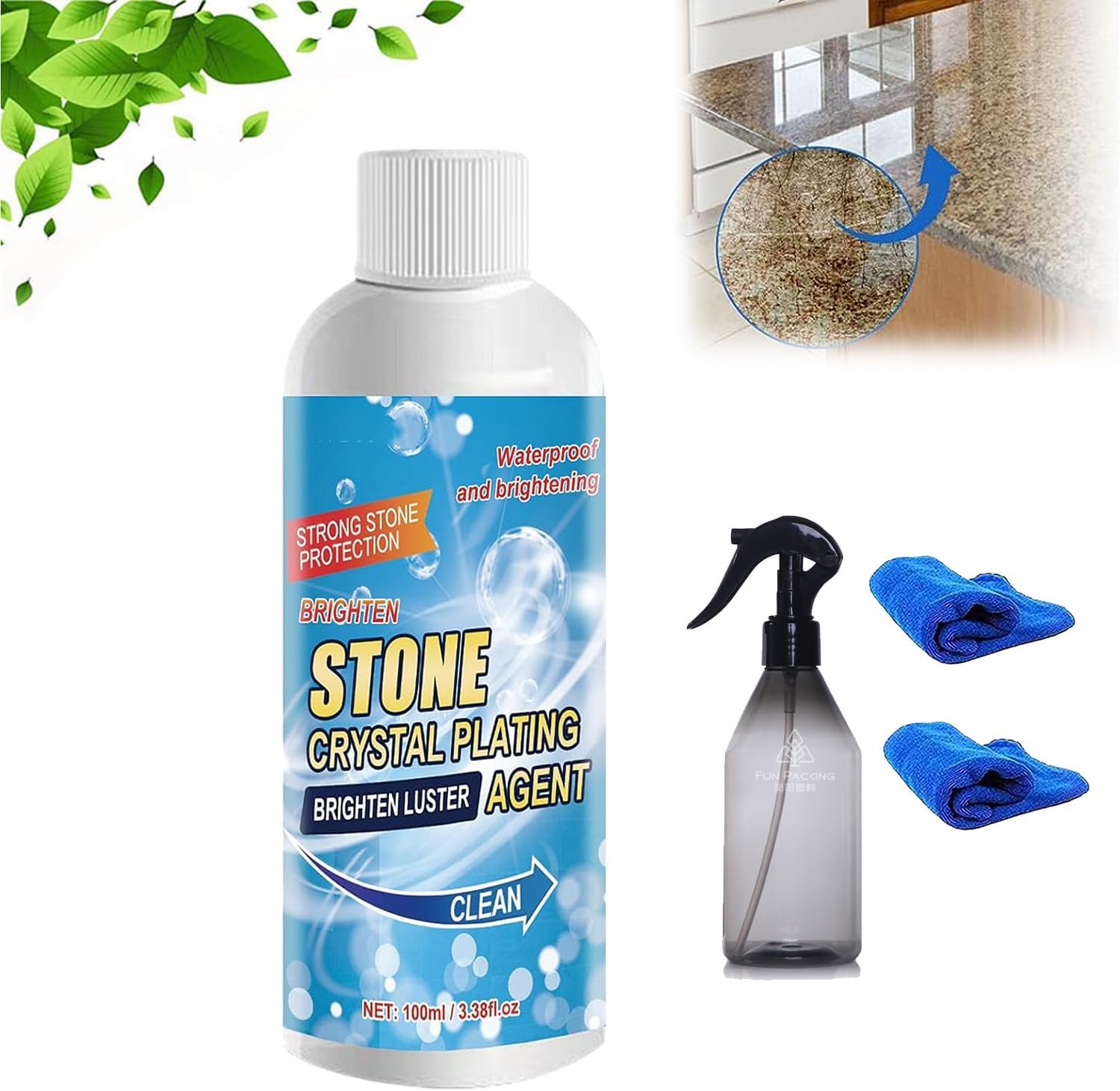 Amazon.com: LJXWRF Stone Crystal Plating Agent,Stone Stain Remover ...