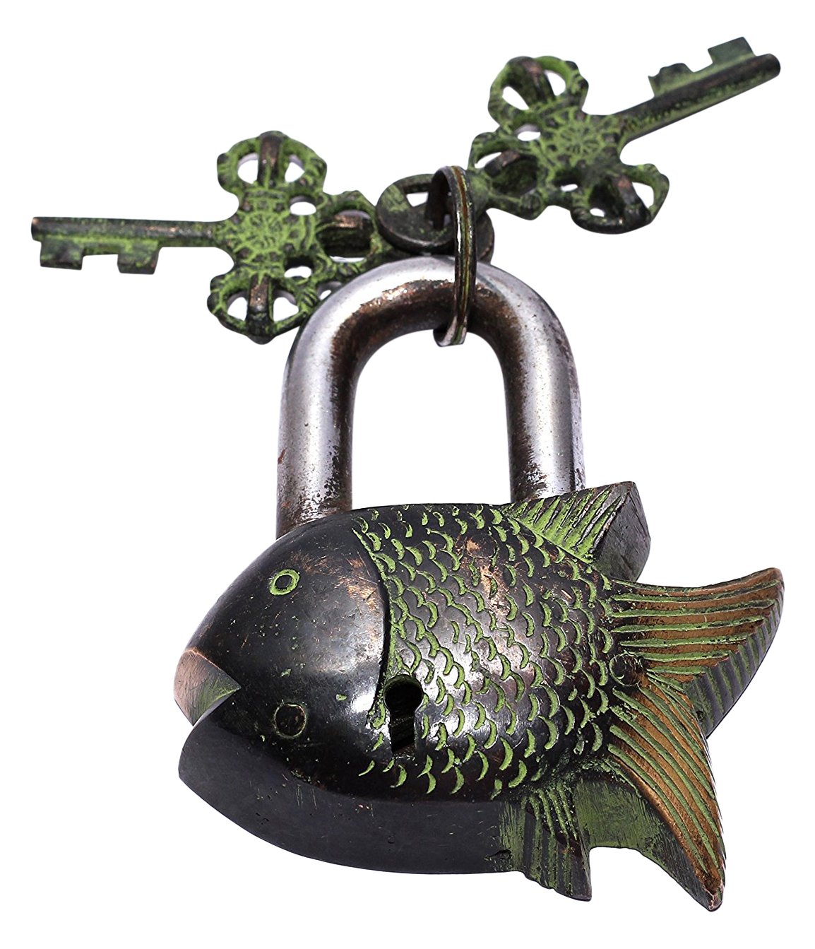 Home Sajja Antique Fish Lock : Amazon.in: Home & Kitchen