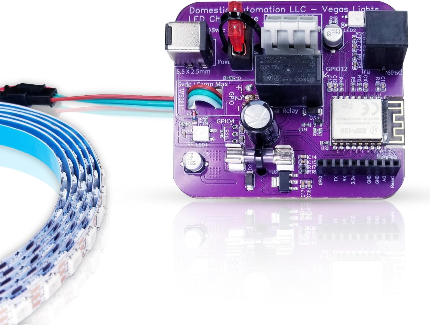 Athom WiFi Smart LED Light Strip Controller Works with Apple Homekit ...