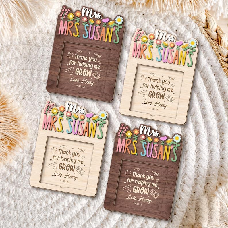 Amazon.com : Personalized Teacher Sticky Note Holder, Teacher ...
