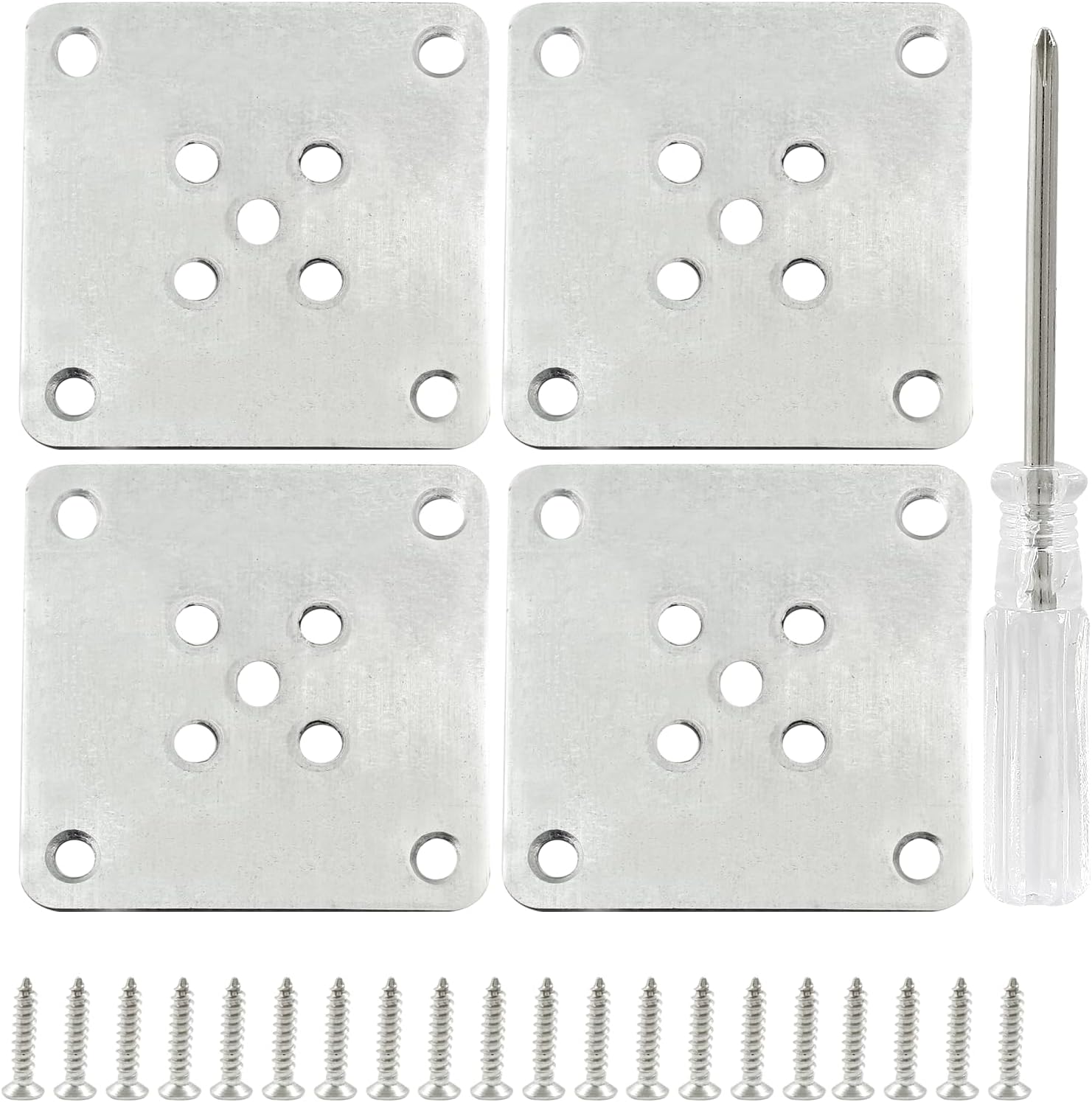 Amazon.com: Biaungdo 4 Sets Leg Mounting Plates, 7 x 7cm Furniture Leg ...