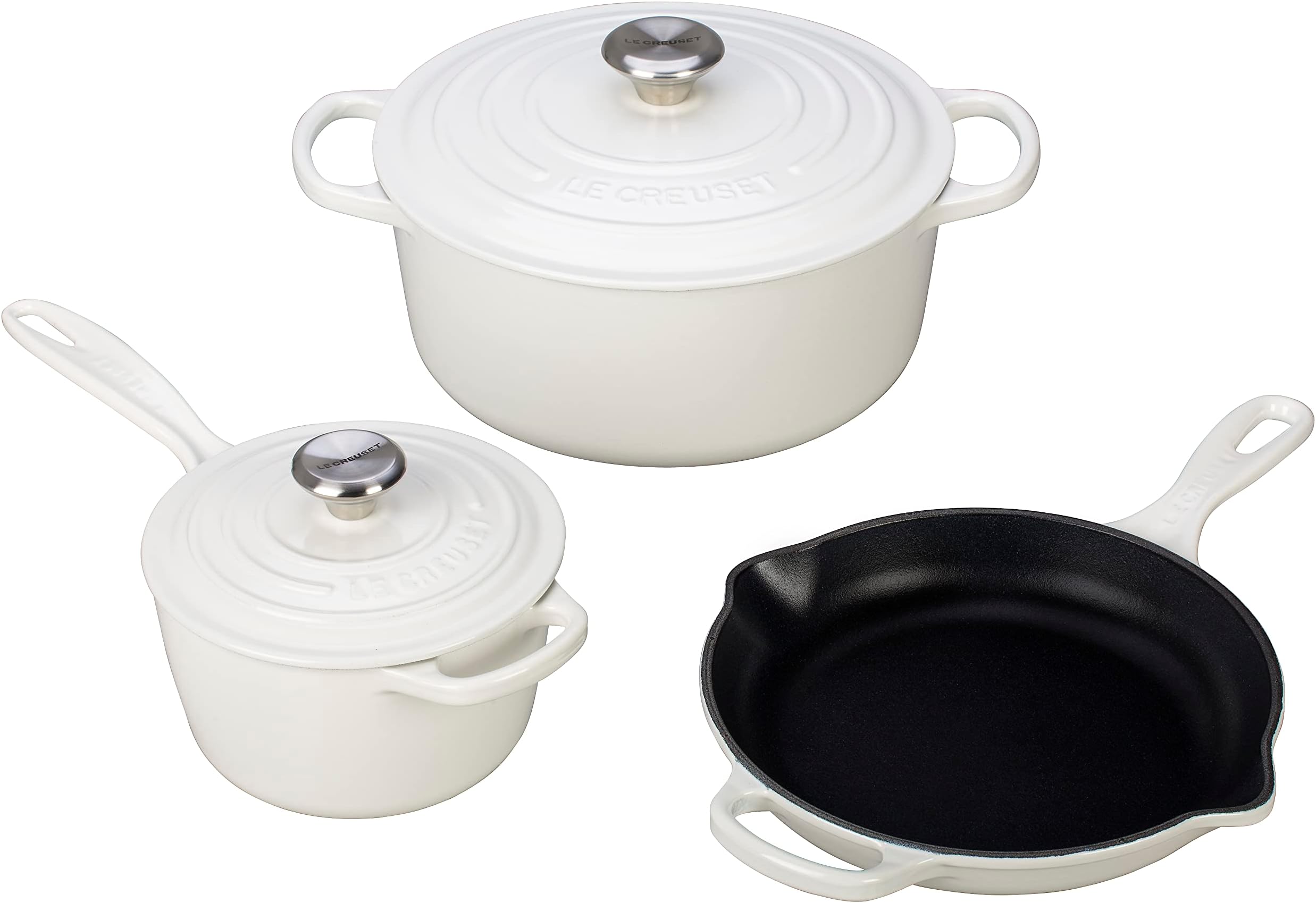 Amazon.com: Le Creuset Signature Cast Iron Cookware Set - 9 Piece ...