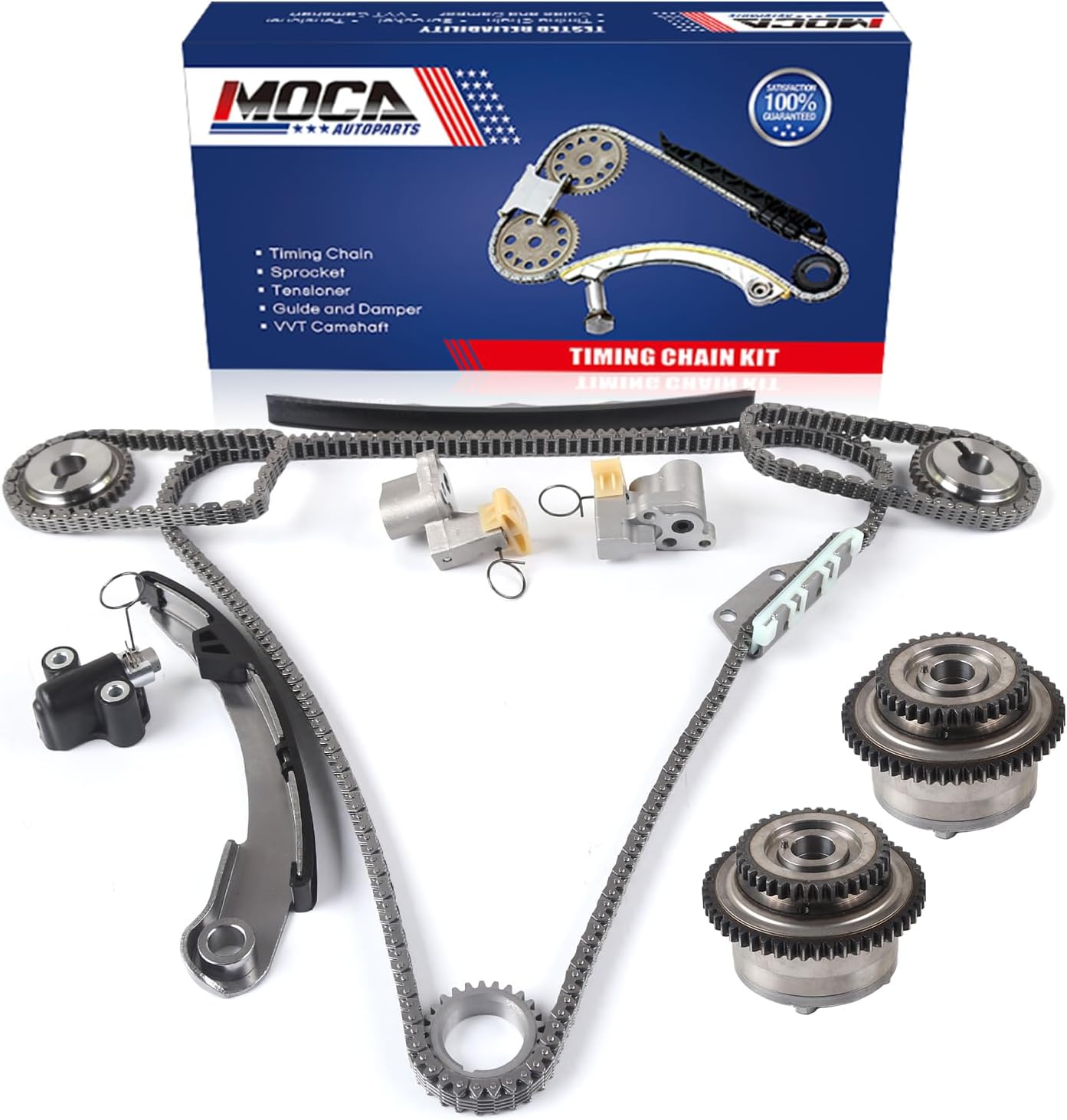 Amazon.com: MOCA Timing Chain Kit VVT Sprocket Compatible with 2005 ...