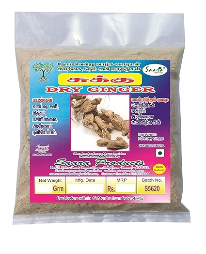 Saara HERBAL FRESH Sukku Powder, 150g, Sonth, Chukku, Sunth, Sabut ...