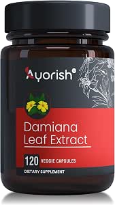 Amazon.com: Ayorish Damiana Leaf Extract | 120 Damiana Capsules | Non ...