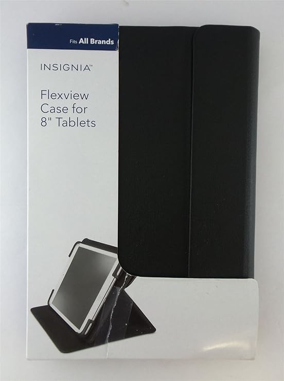 Amazon.com: Insignia FlexView Folio Case for Most 8" Tablets - Black ...