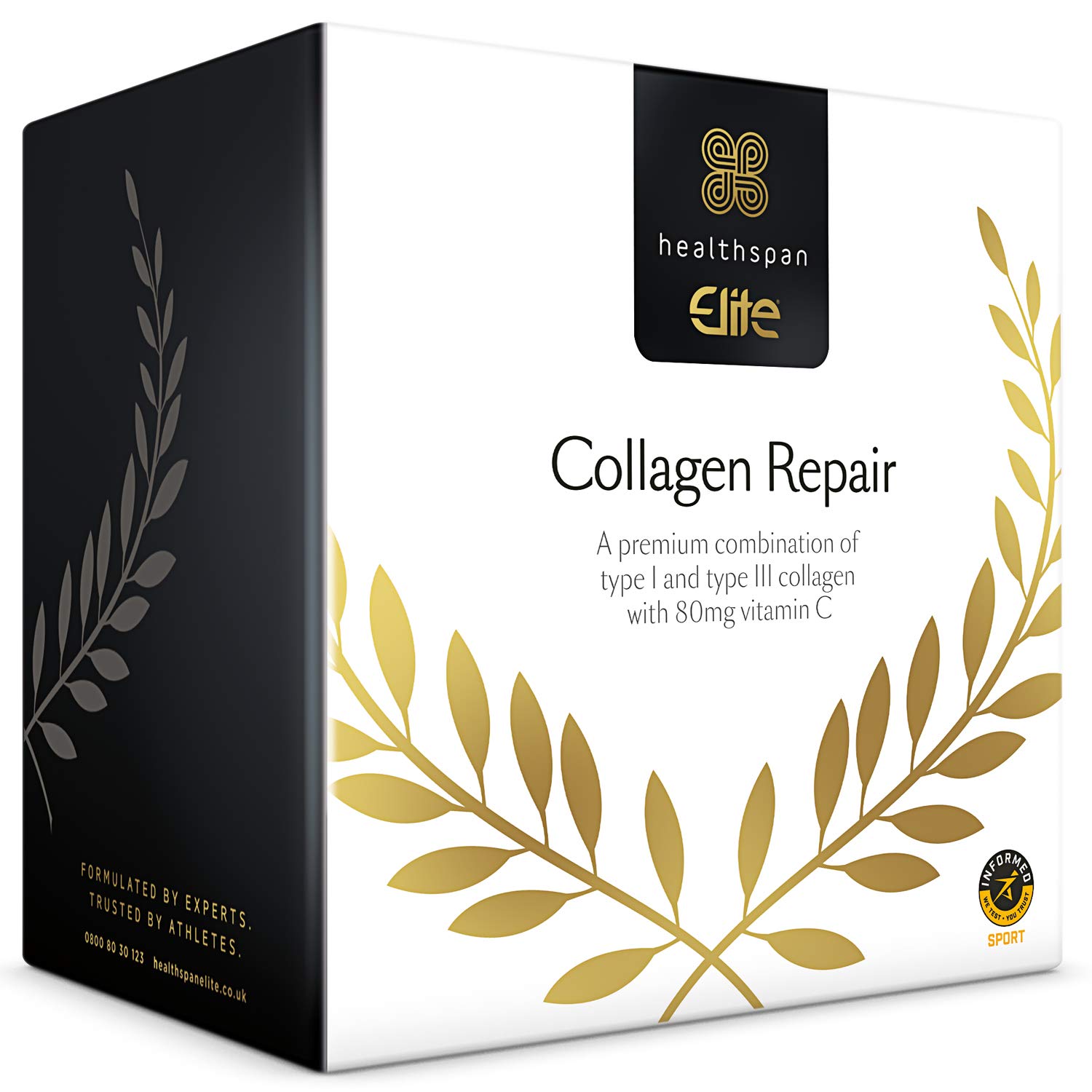 Buy Healthspan Elite Collagen Repair 20g with Vitamin C | 10 Sachets ...