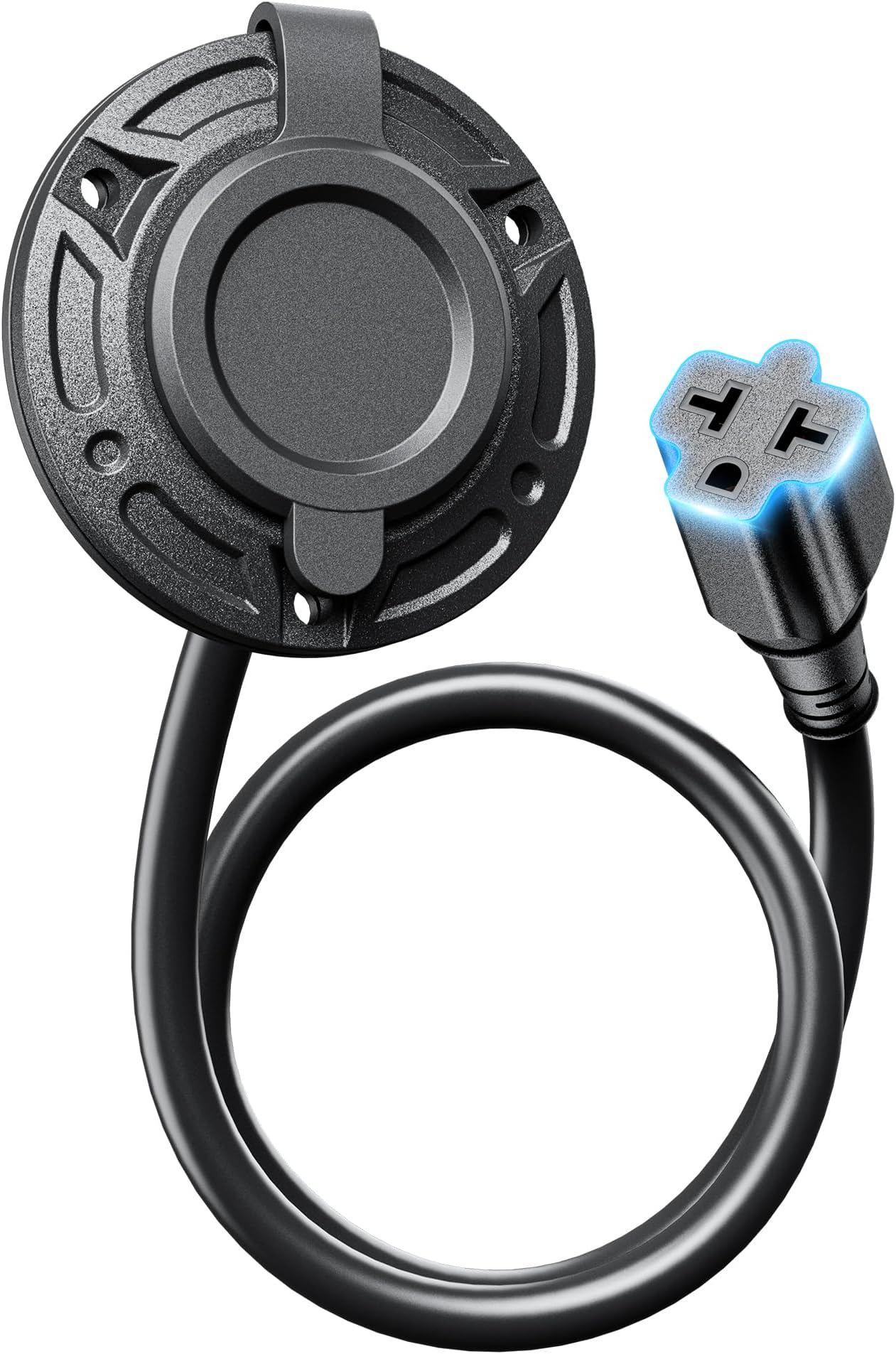 Amazon.com: 12AWG 20A RV Shore Power Inlet Plug, 125V AC Socket with 16 ...