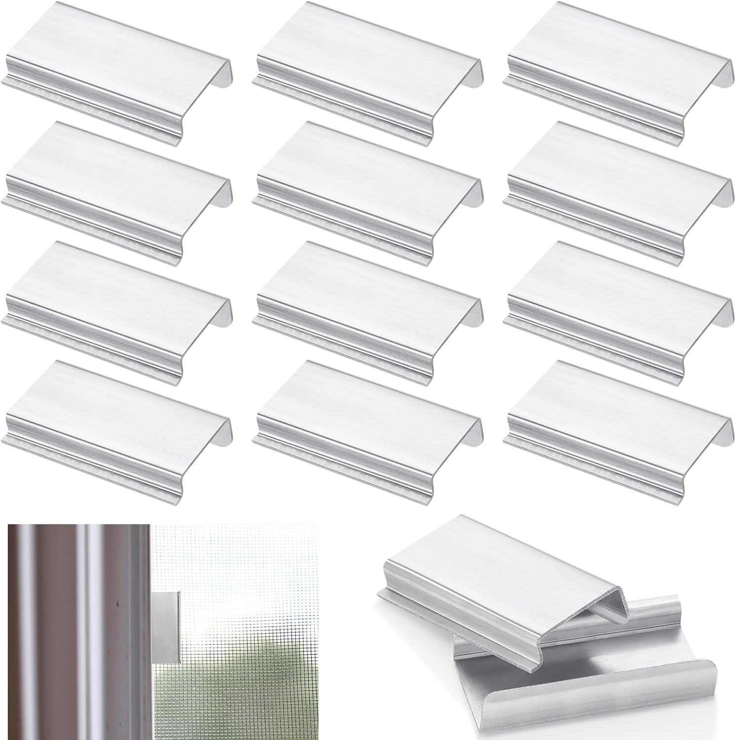 Yaocom 20 Pcs 40 Pcs Window Screen Pull Tabs Window Screen Spline ...