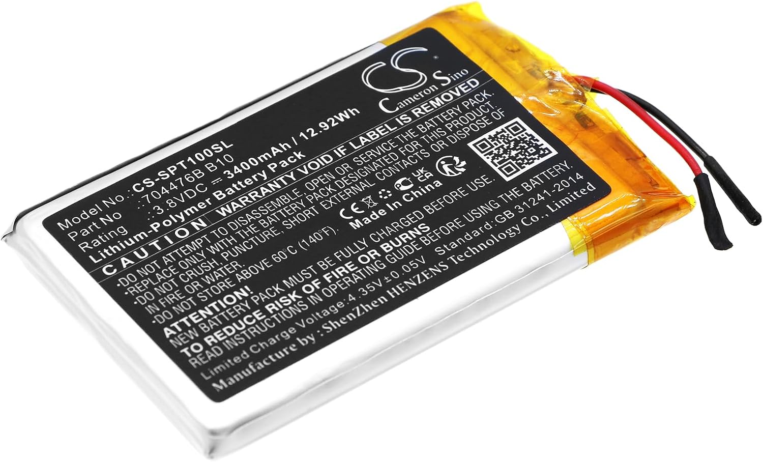 Amazon.com: FYIOGXG Cameron Sino Battery for SPOT SPOT X, SPOTXB PN ...