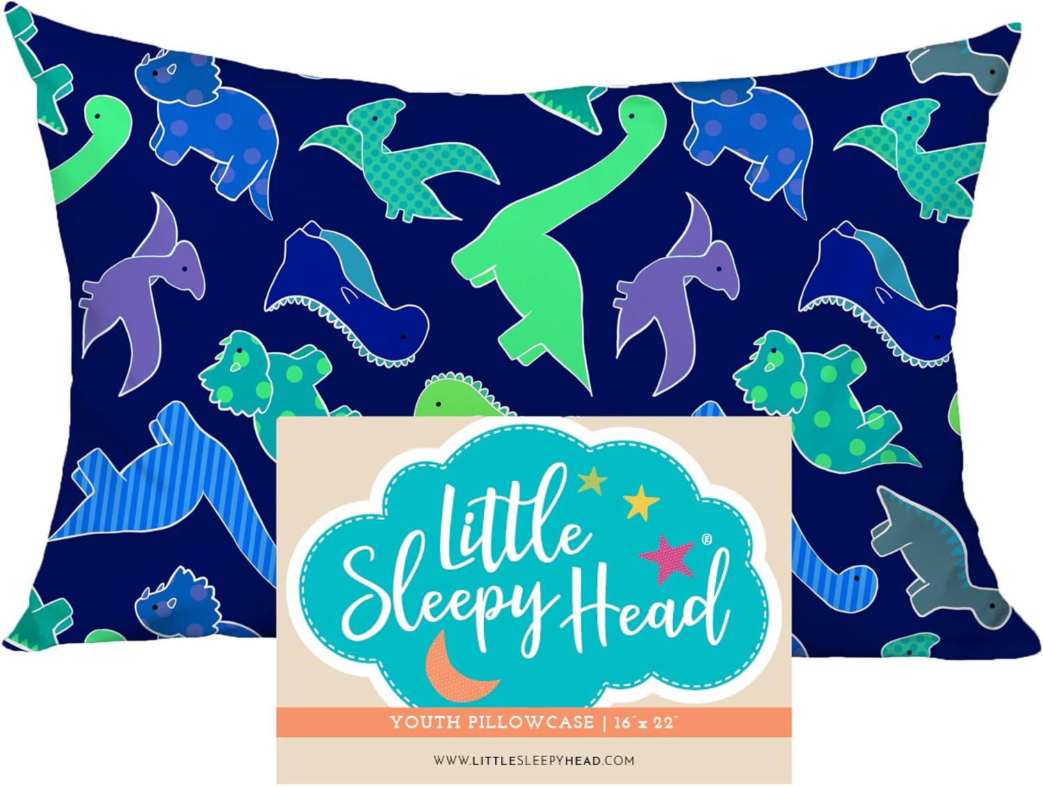 Amazon.com: Little Sleepy Head Youth Pillow Case - 100% Made Cotton ...