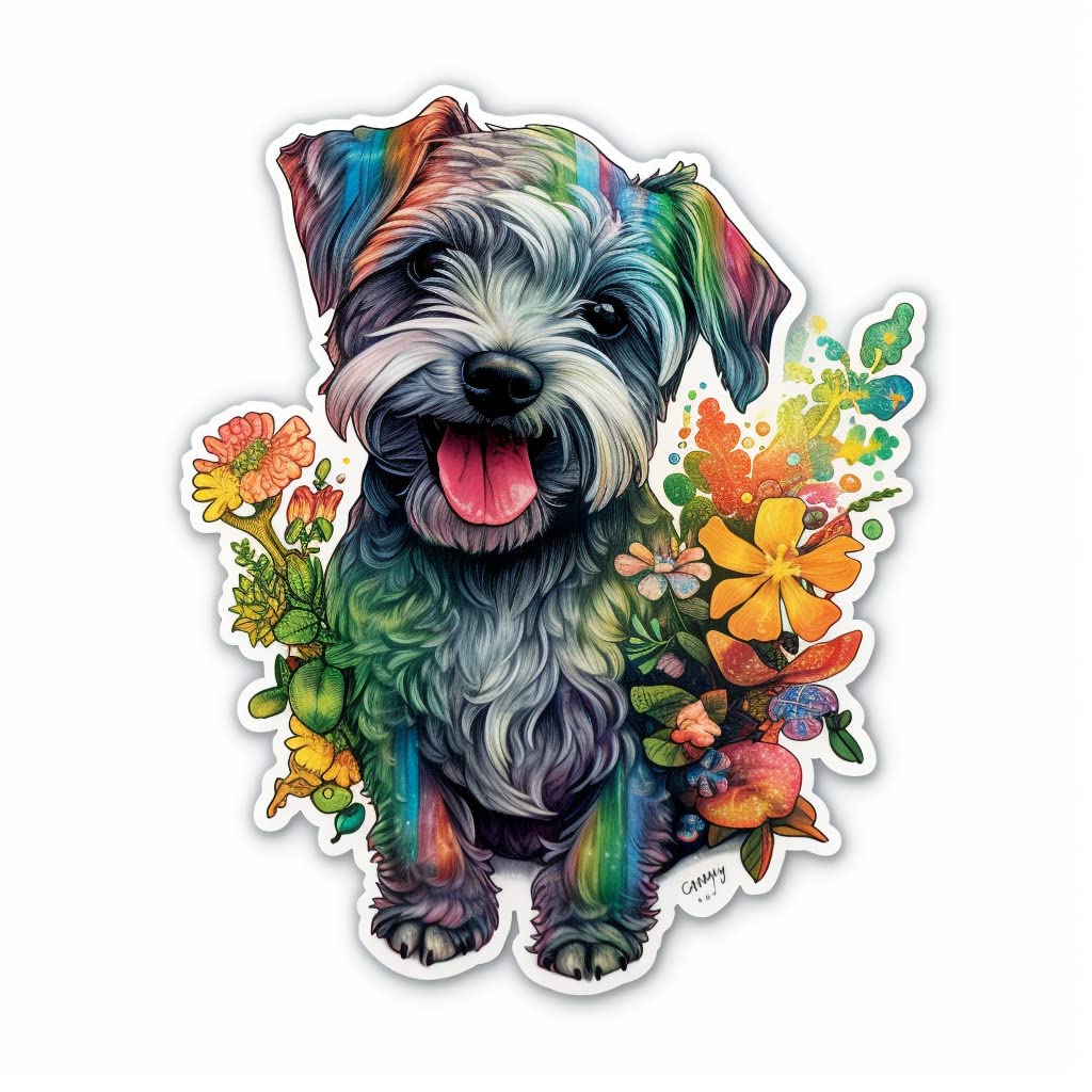 Amazon.com - Yoonek Graphics Miniature Schnauzer Dog Vinyl Decal ...