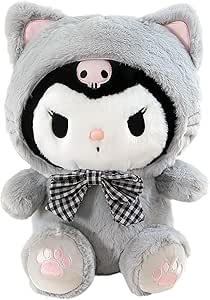 Amazon.co.jp: Kuromi Plush Toy, Huge, Kromi, Big Plush, Transformation ...