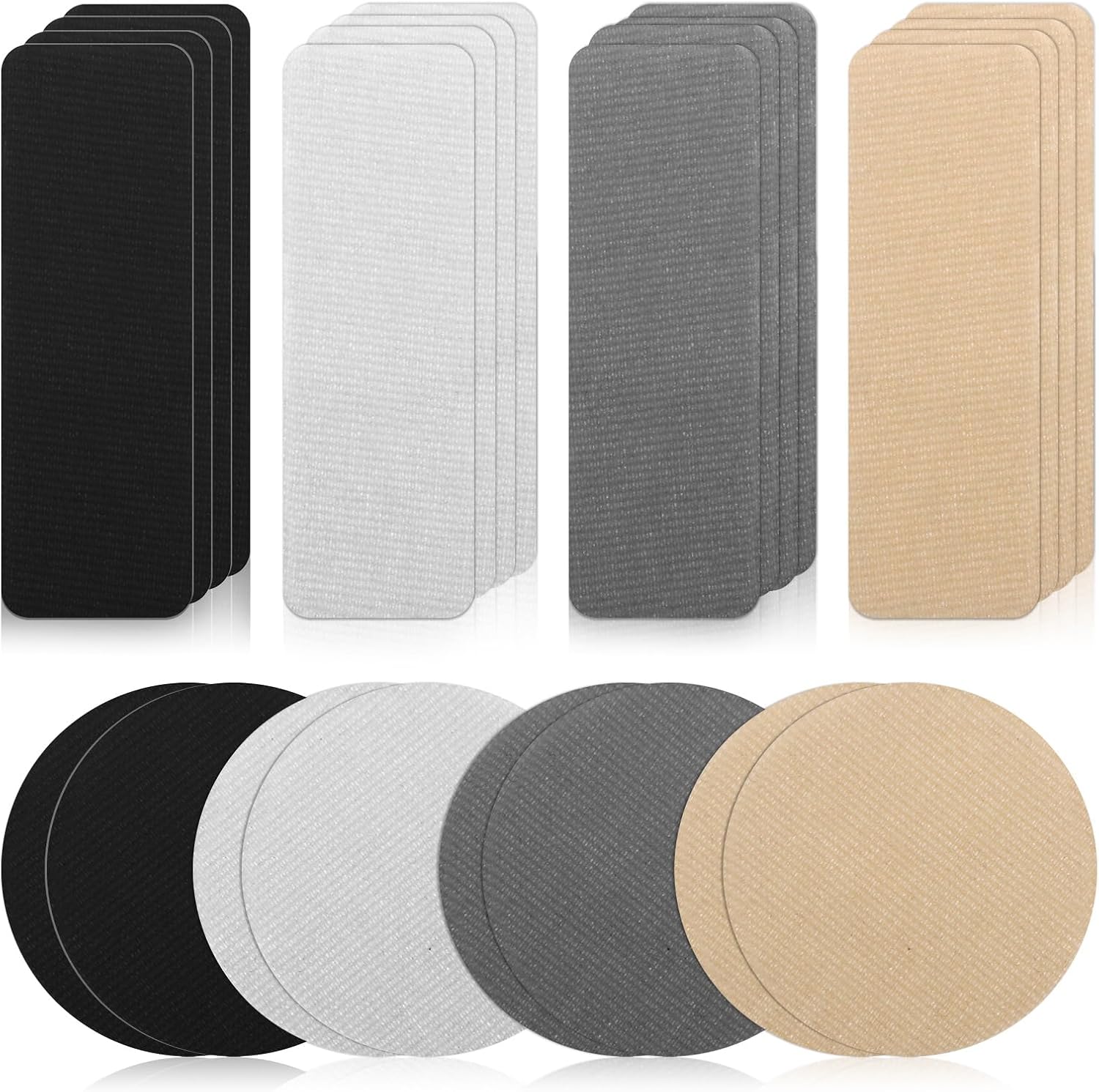 Amazon.com: BOHUIZ 24Pcs Shoe Patches for Holes, Rectangular Round Form ...