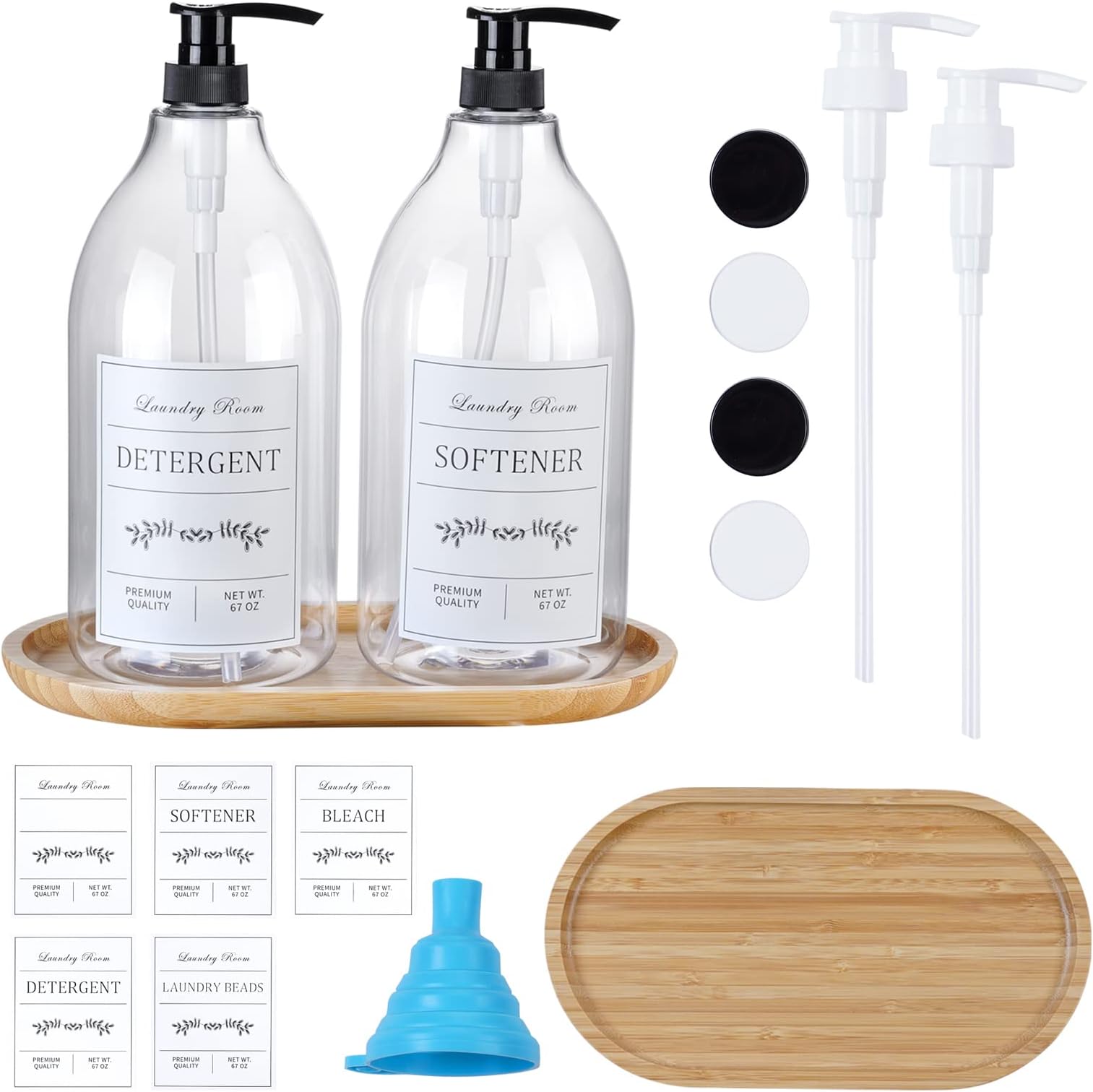 Amazon.com: PJHOME Liquid Laundry Detergent Dispenser Fabric Softener ...