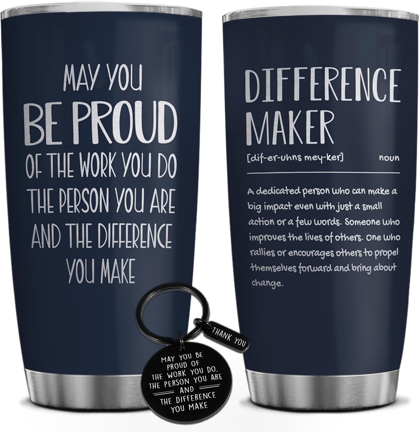 Amazon.com: 20 Oz Difference Maker Tumbler With Keychain, Making A ...