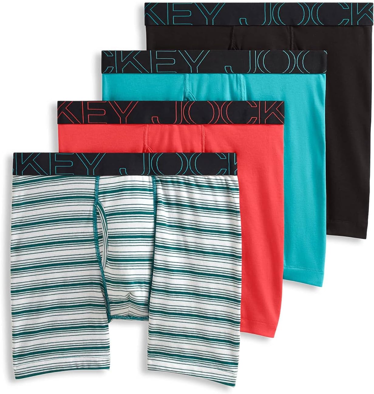 Jockey Men's Underwear ActiveBlend 7" Midway Brief - 4 Pack, Softest ...