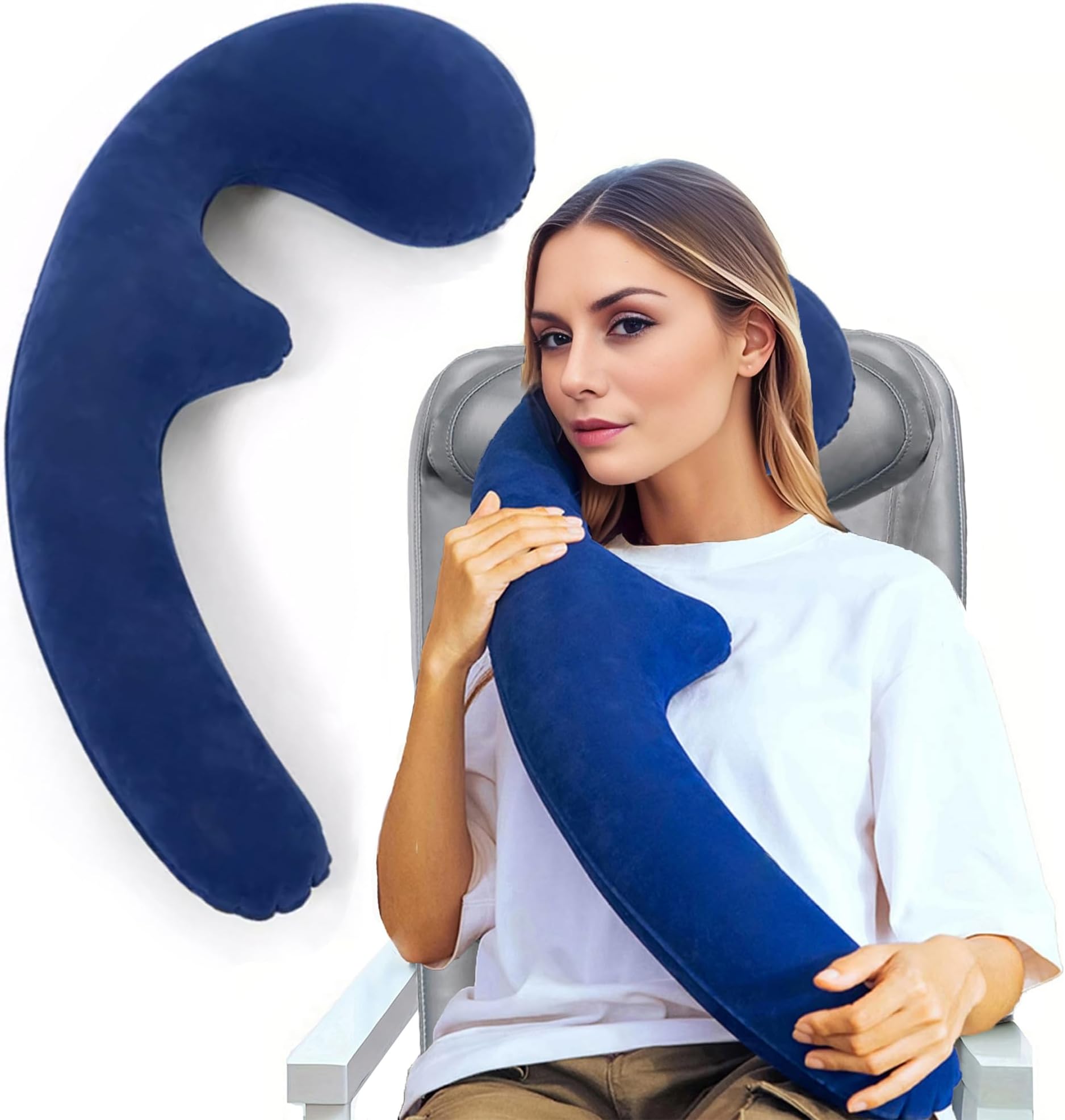 Amazon.com: Travel Pillow Inflatable Pain Relief Flight Cushion Relax ...