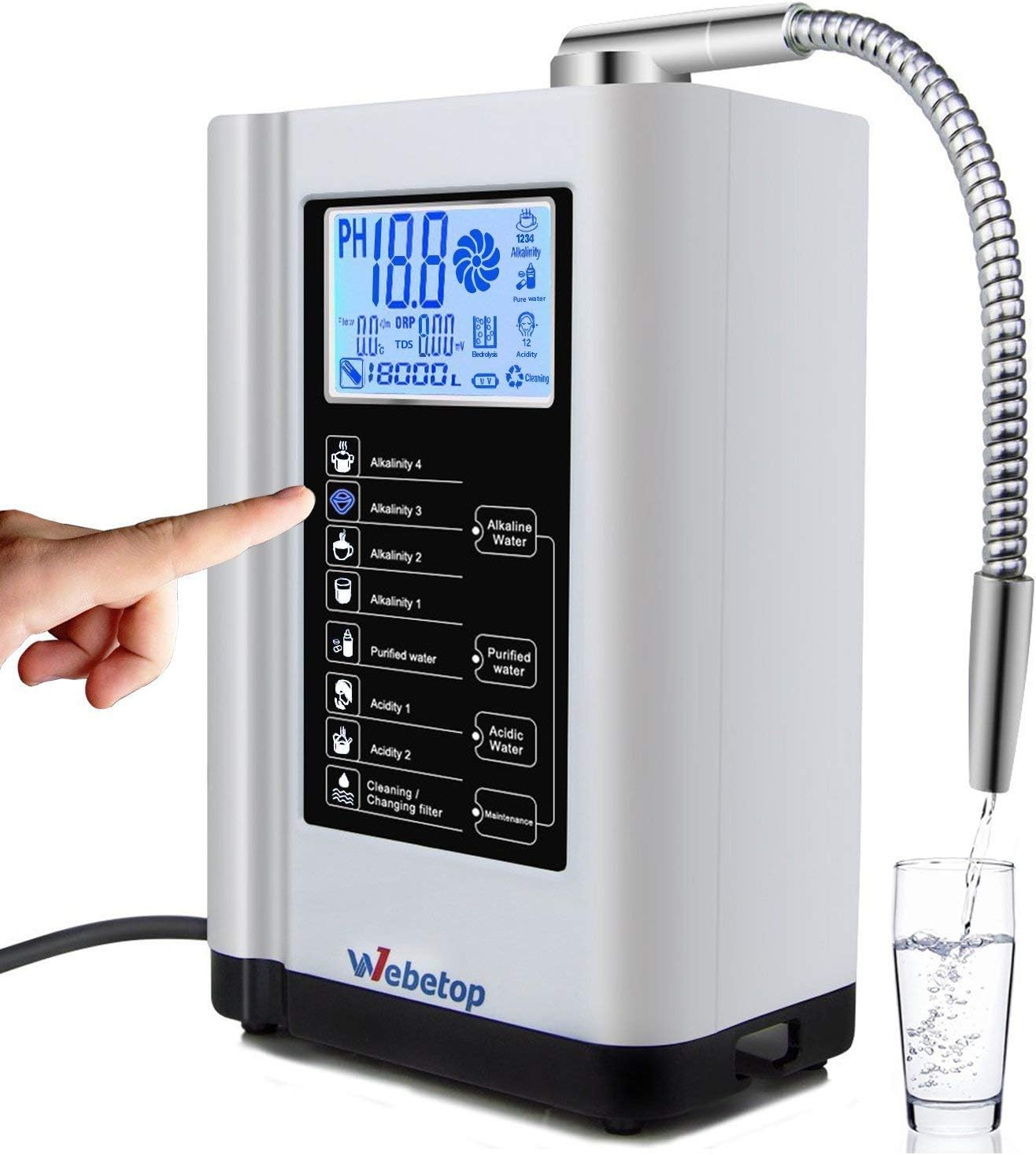Amazon.com: Webetop Water Ionizer and Water Purifier Machine ...