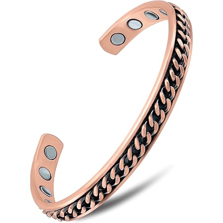 Amazon.com: MagnetRX® Copper Magnetic Bracelets – Effective Pure Copper Bracelet for Men and ...