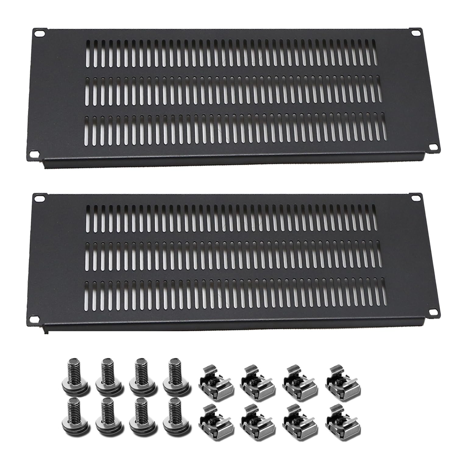 Amazon.com: 1U 2U 3U Blank Rack Mount Panel, Spacer Black Rack Mount ...