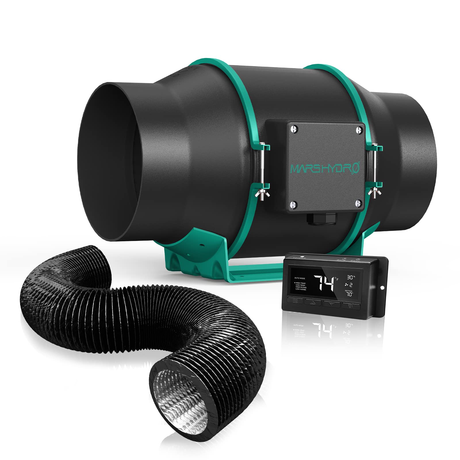 Buy MARS HYDRO 6 Inch Inline Duct Fan 350CFM - Inline Fan with ...