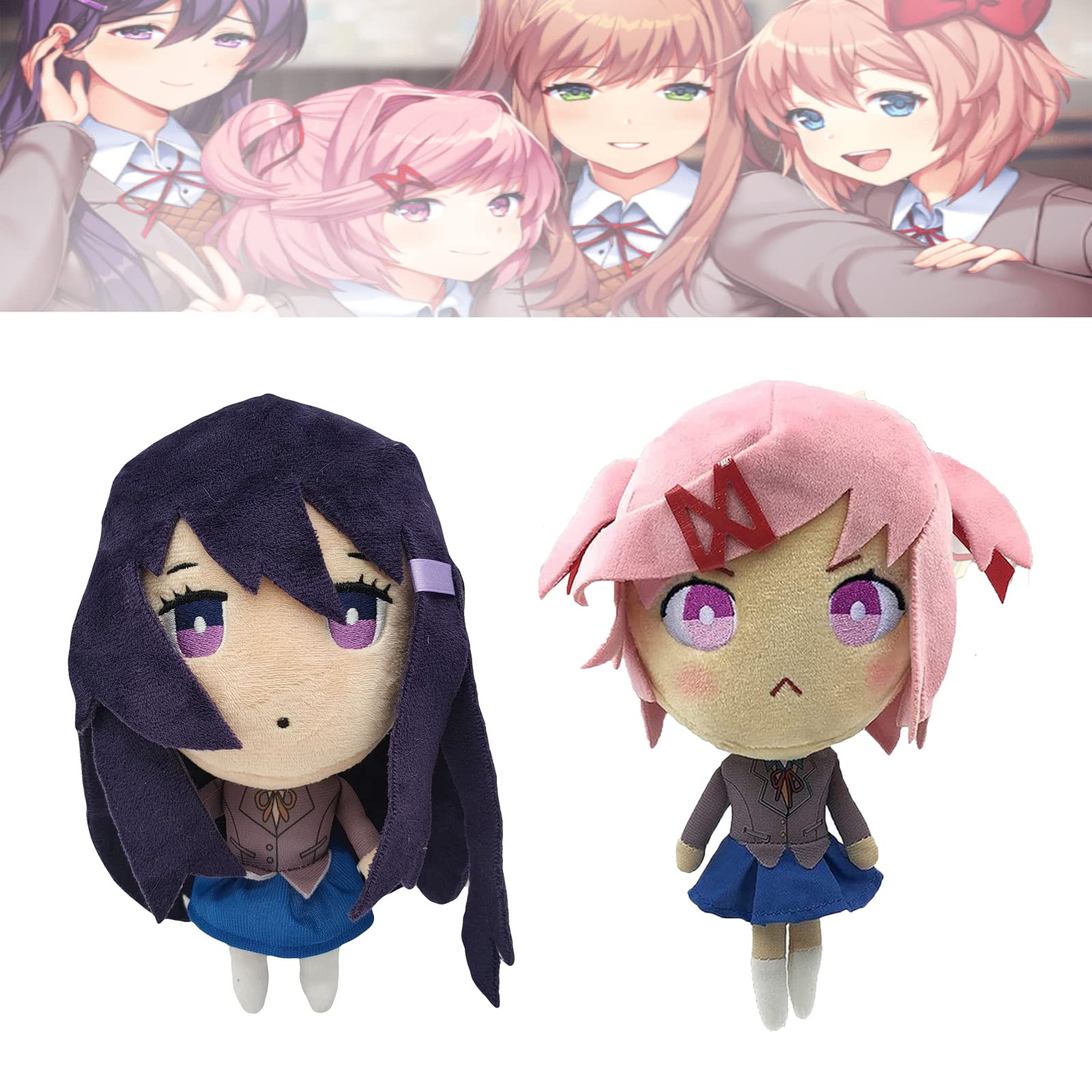 Doki Doki Literature Club Plush Cute Ddlc Sayori Yuri Natsuki ...