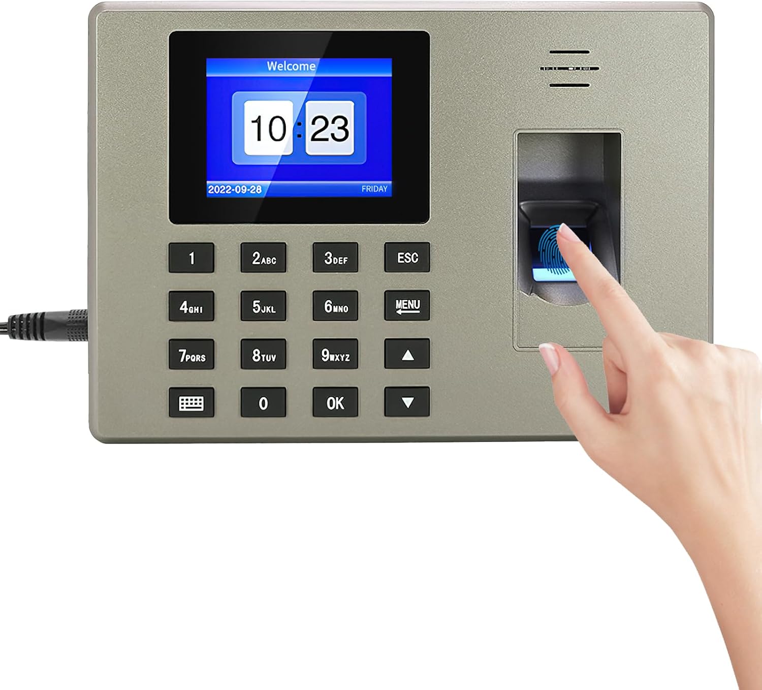 Checador de Entrada y Salida, Reloj Checador Huella Digital para ...