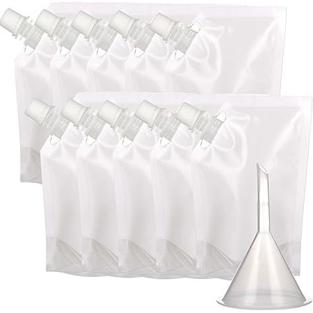 Amazon.com: 20 Pcs Flasks Cruise Pouch Reusable Sneak Travel Drinking ...