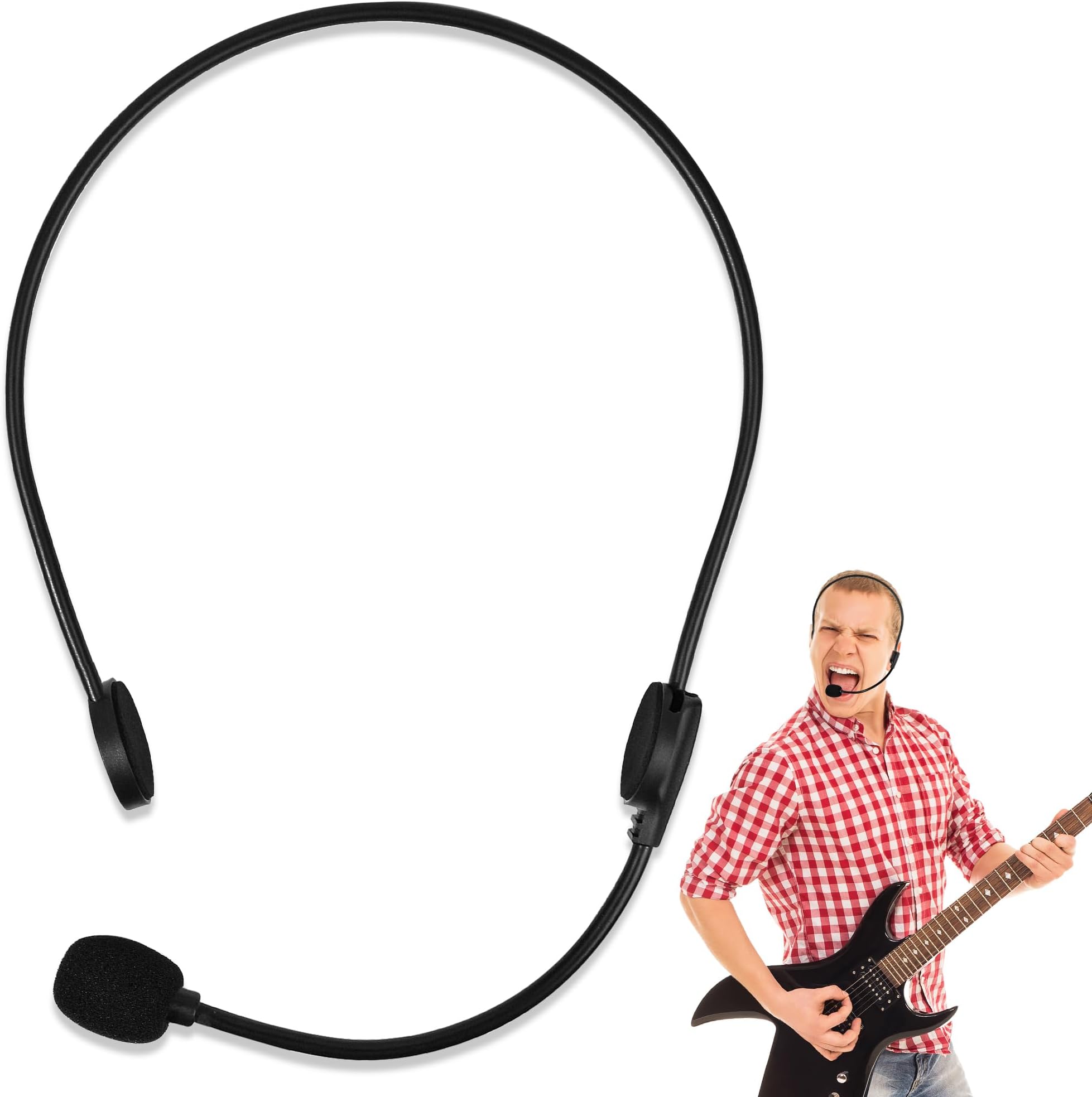 Amazon.com: Boao 4 Pieces Headset Microphone, Flexible Boom for Voice ...