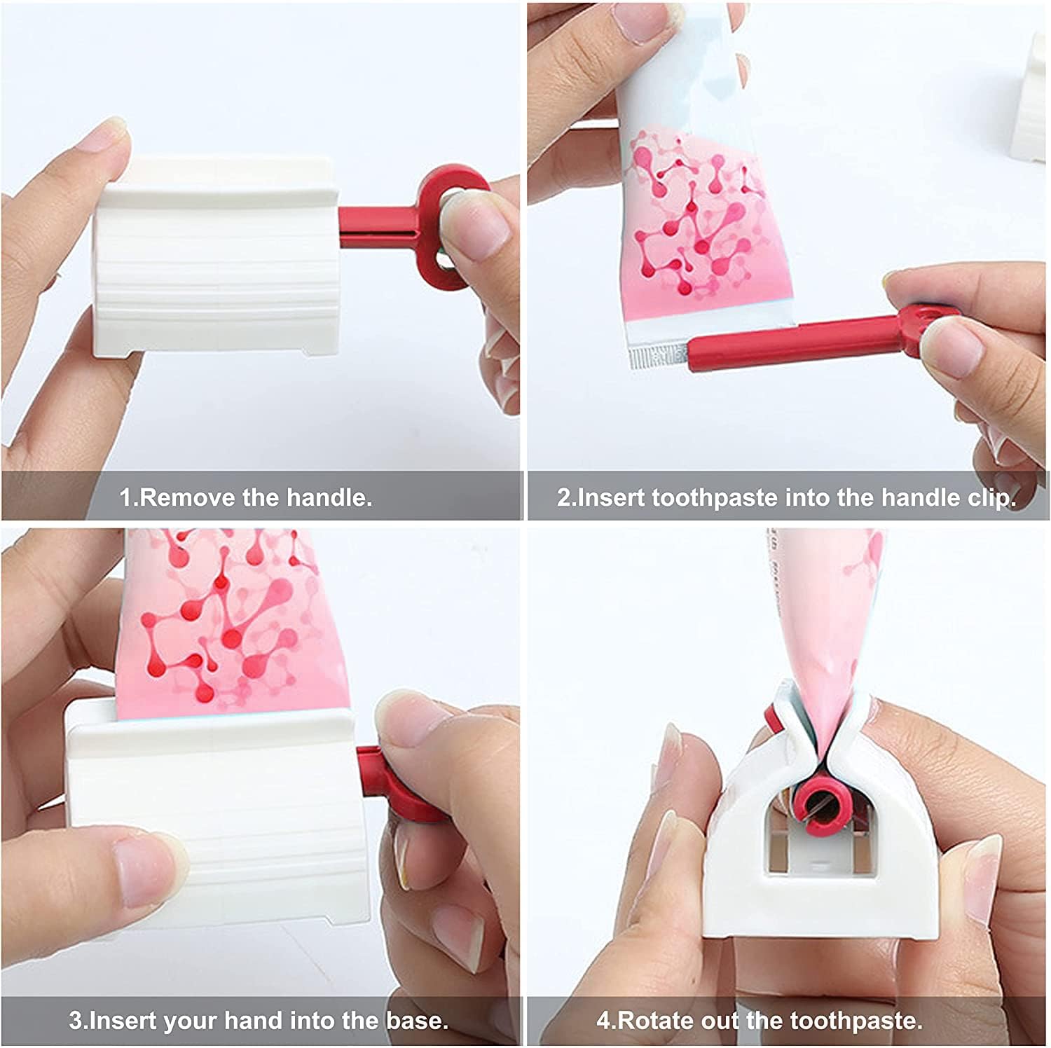 Toothpaste Dispenser 6 Pieces Toothpaste Squeezer Tube Squeezer Tube ...