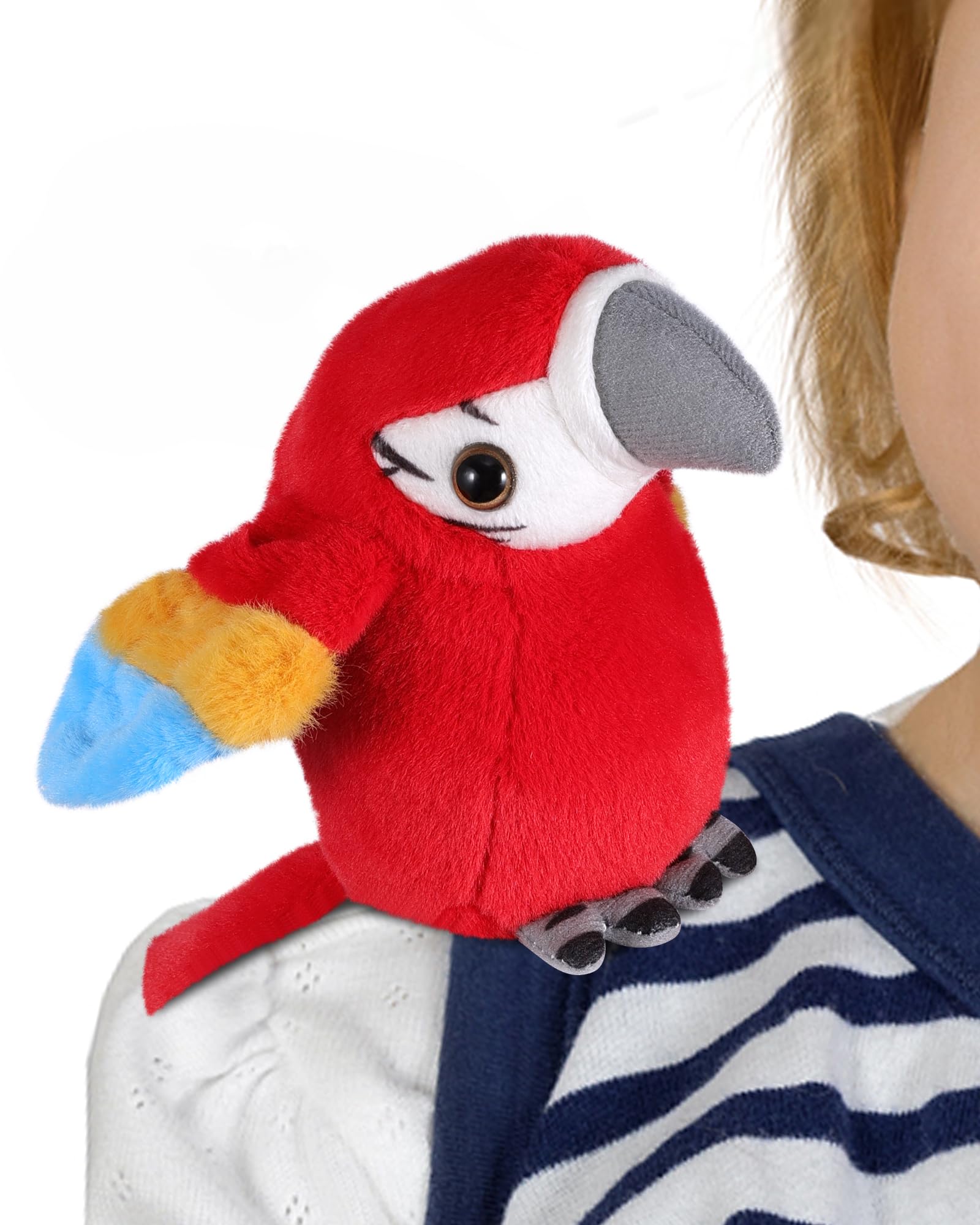 Amazon.com: Roicaholy Parrot on Shoulder, Magnetic Parrot for Shoulder ...