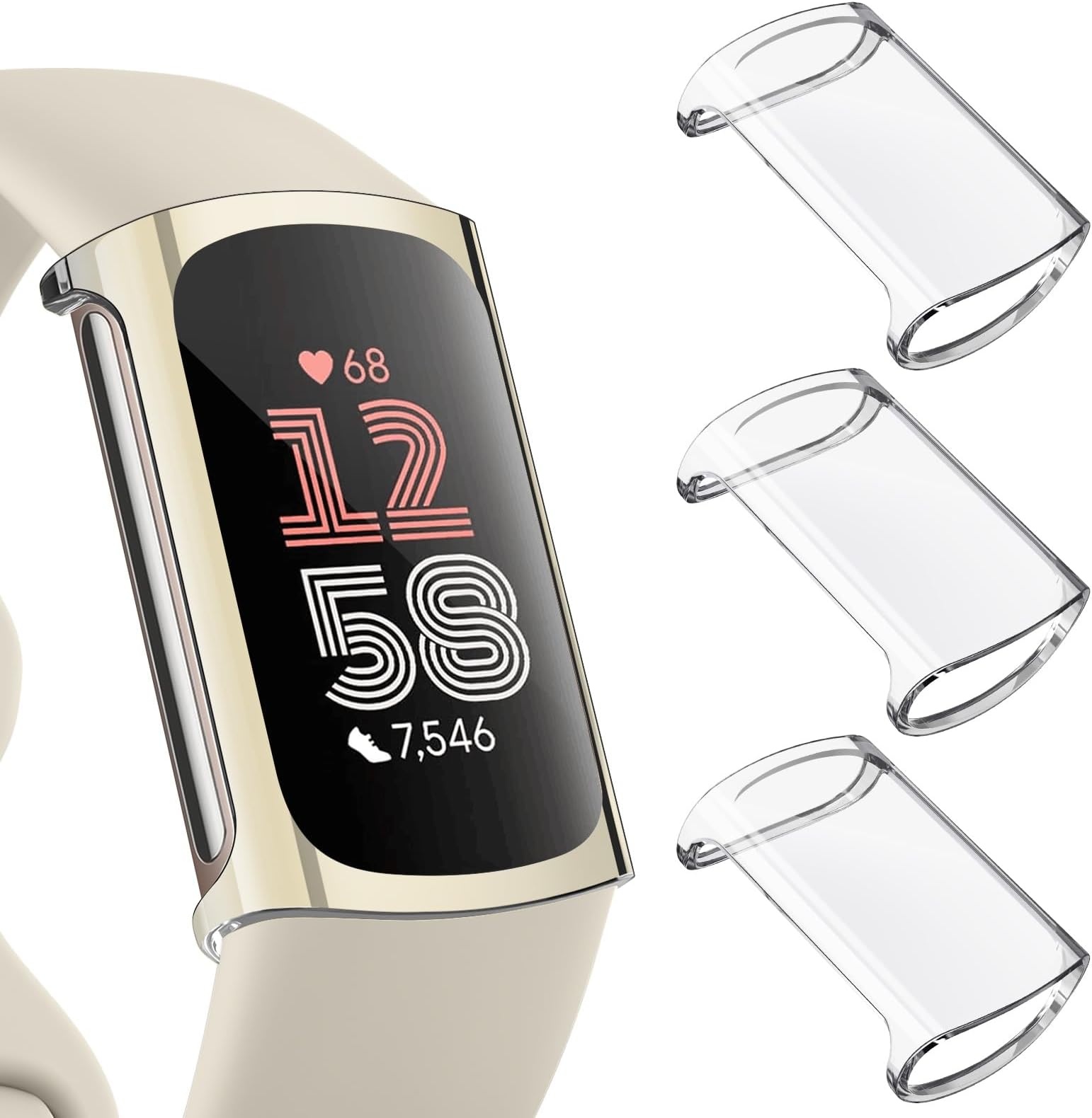 Amazon.com: 3 Pack Screen Protector for Fitbit Charge 6/5 (NOT for ...