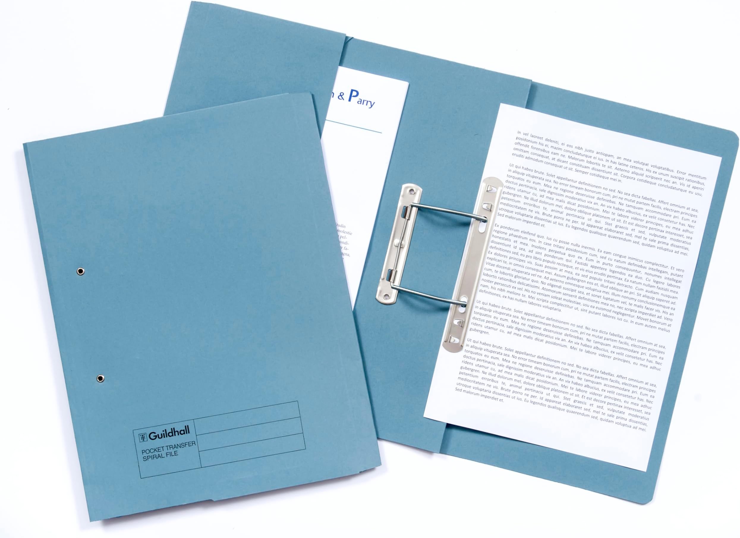 Exacompta - Ref 349-BLUZ - Guildhall - Pocket Spiral File, 315gsm ...