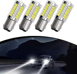 Amazon.com: leediga 4 PCS Car 1157 LED Turn Signal, High and Low Flat Angle Double Contact 5630 ...