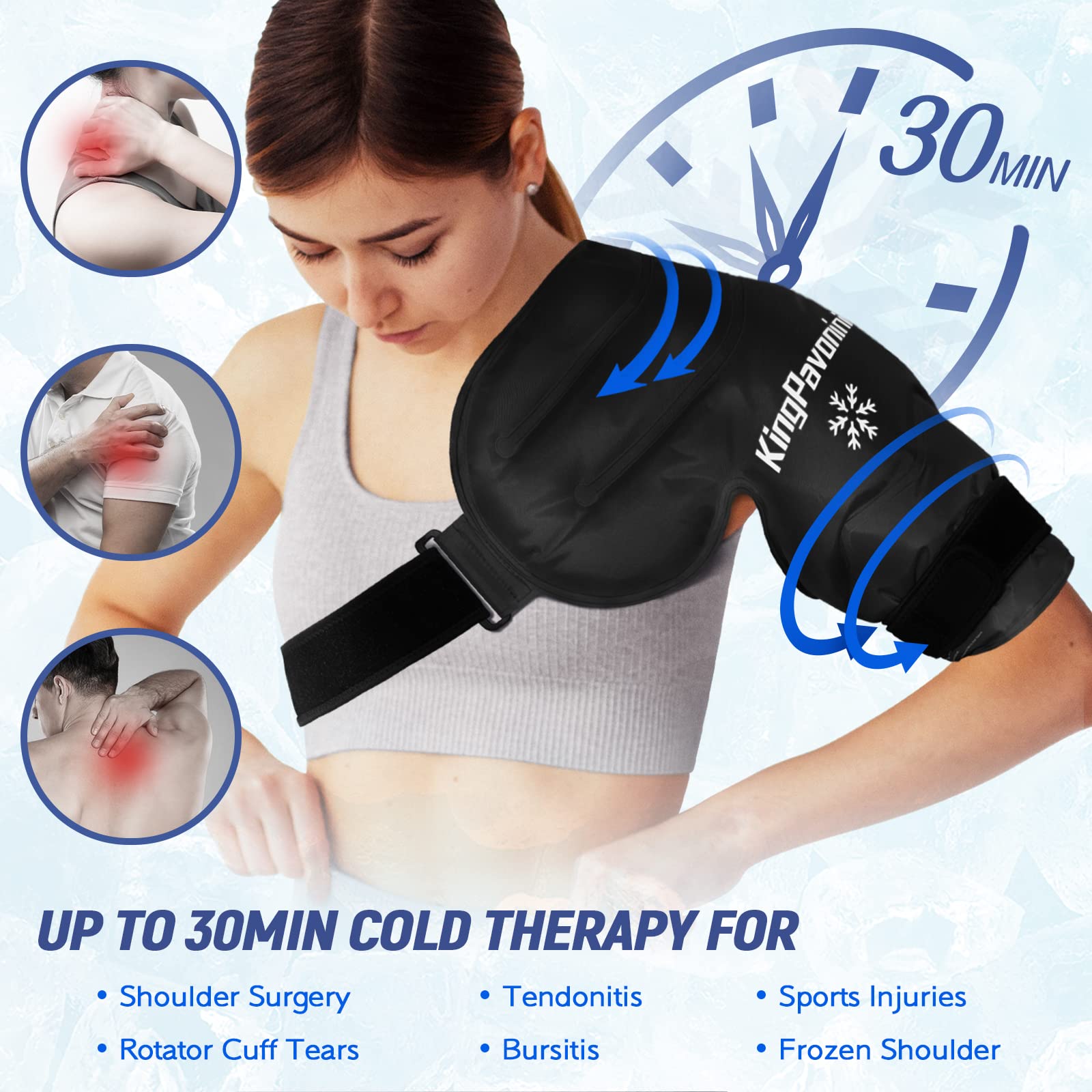 Snapklik.com : Shoulder Ice Pack Rotator Cuff Cold Therapy, Reusable ...