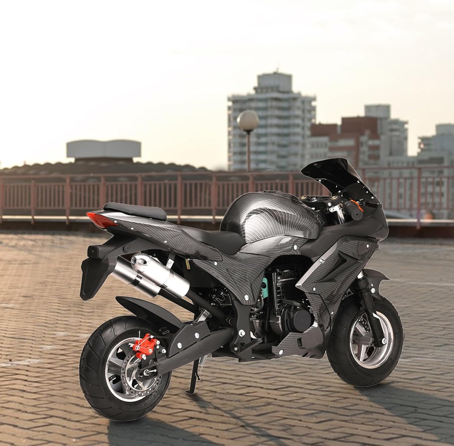 Wilitto Gas Pocket Bike Mini Motorcycle,Mini Dirt Bike 49cc 4-Stroke ...