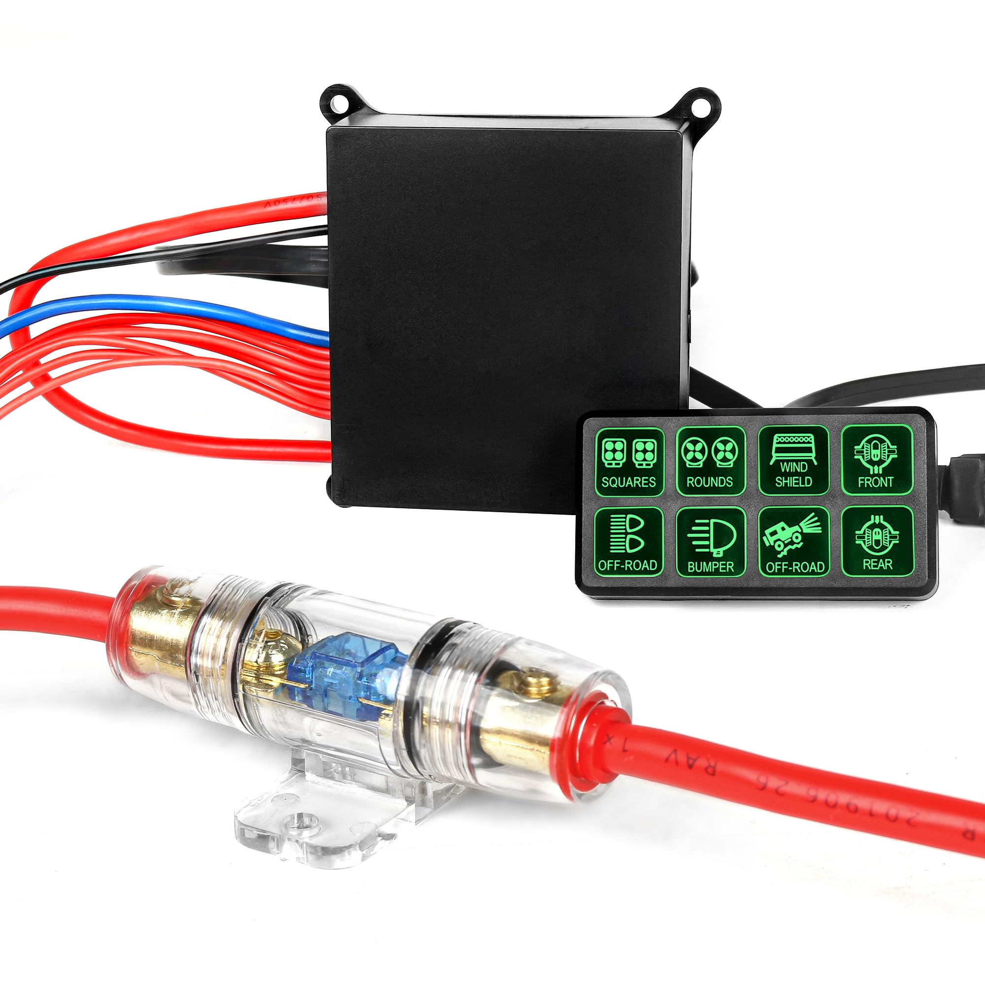 Amazon.com: OFFROAD GAMERS 8 Gang Switch Panel Box Switch Relay Box ...