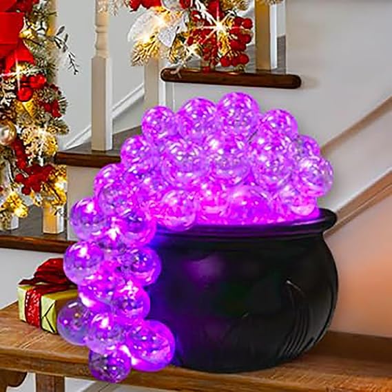Amazon.com: Christmas Flower Decorations Indoor, Light up Bubble ...