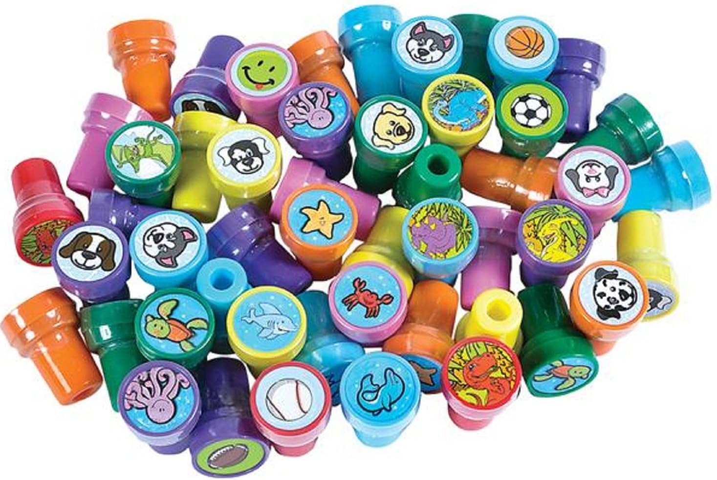 Assorted Stampers - 50 Pc Kids Stamp Assortment, Printing & Stamping ...