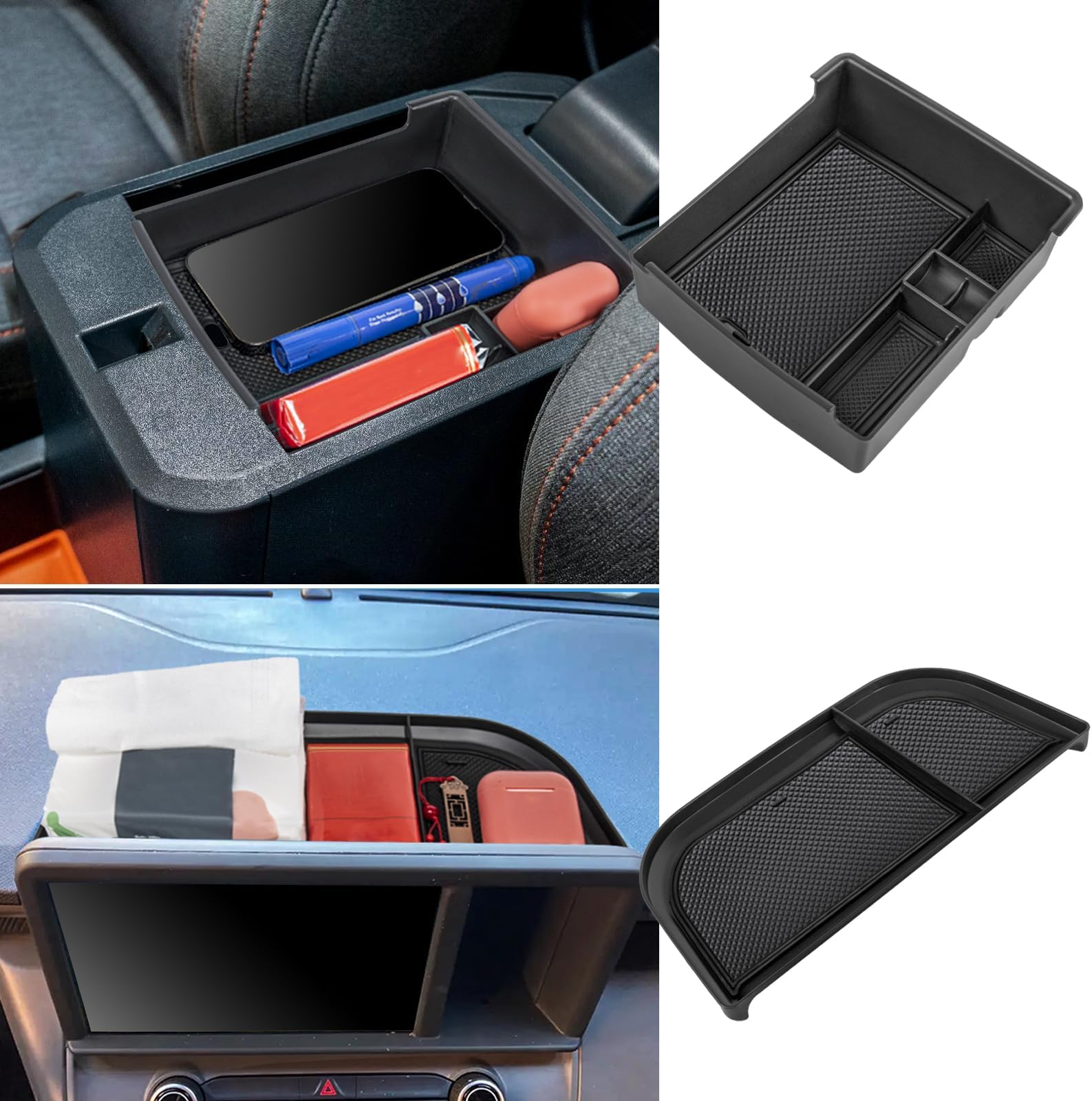 Amazon.com: Center Console Organizer Tray for 2022 2023 2024 Ford Maverick Accessories, Armrest ...