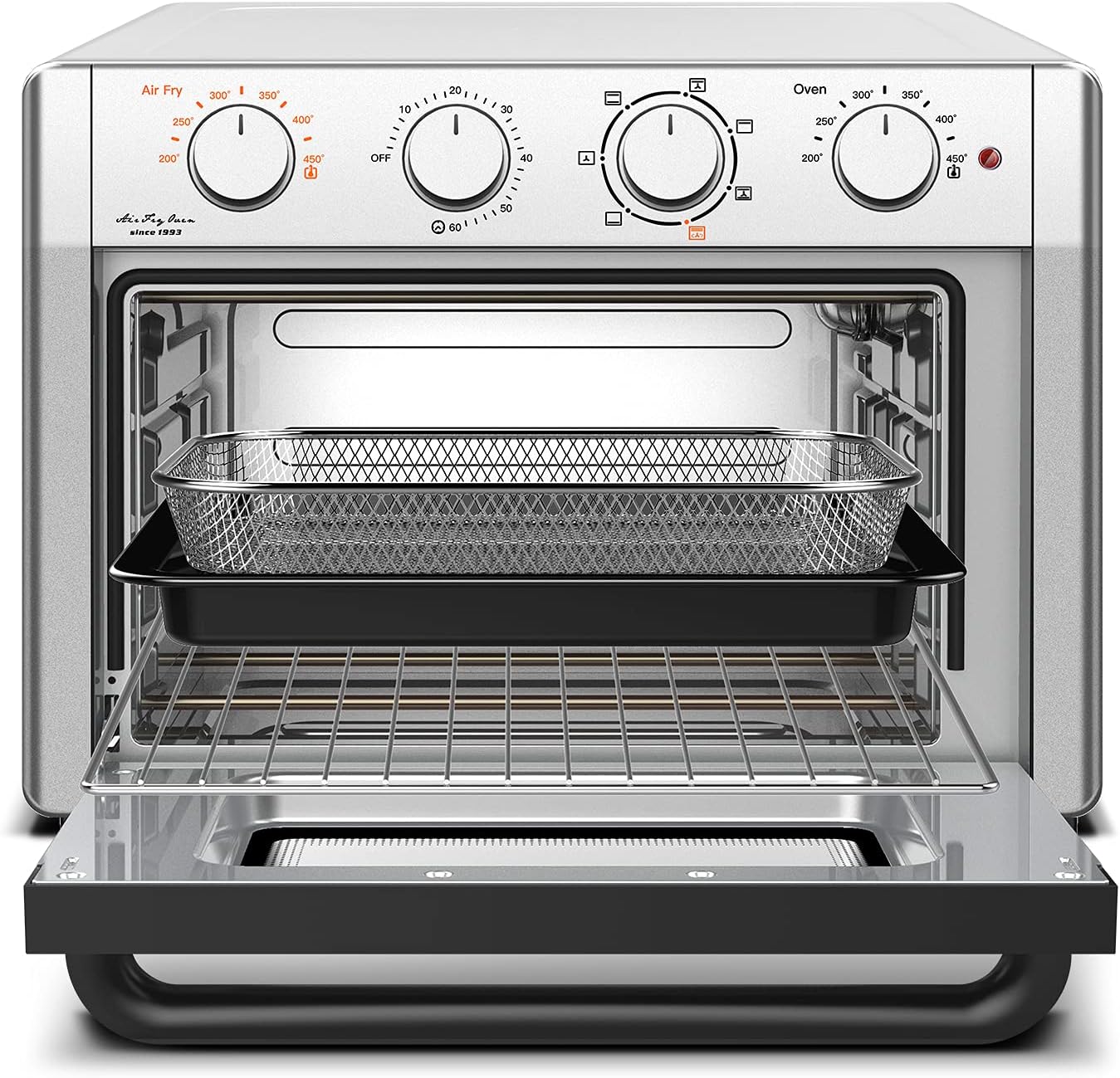 Amazon.com: Air Fryer Toaster Oven 24 Quart - 7-In-1 Convection Oven ...