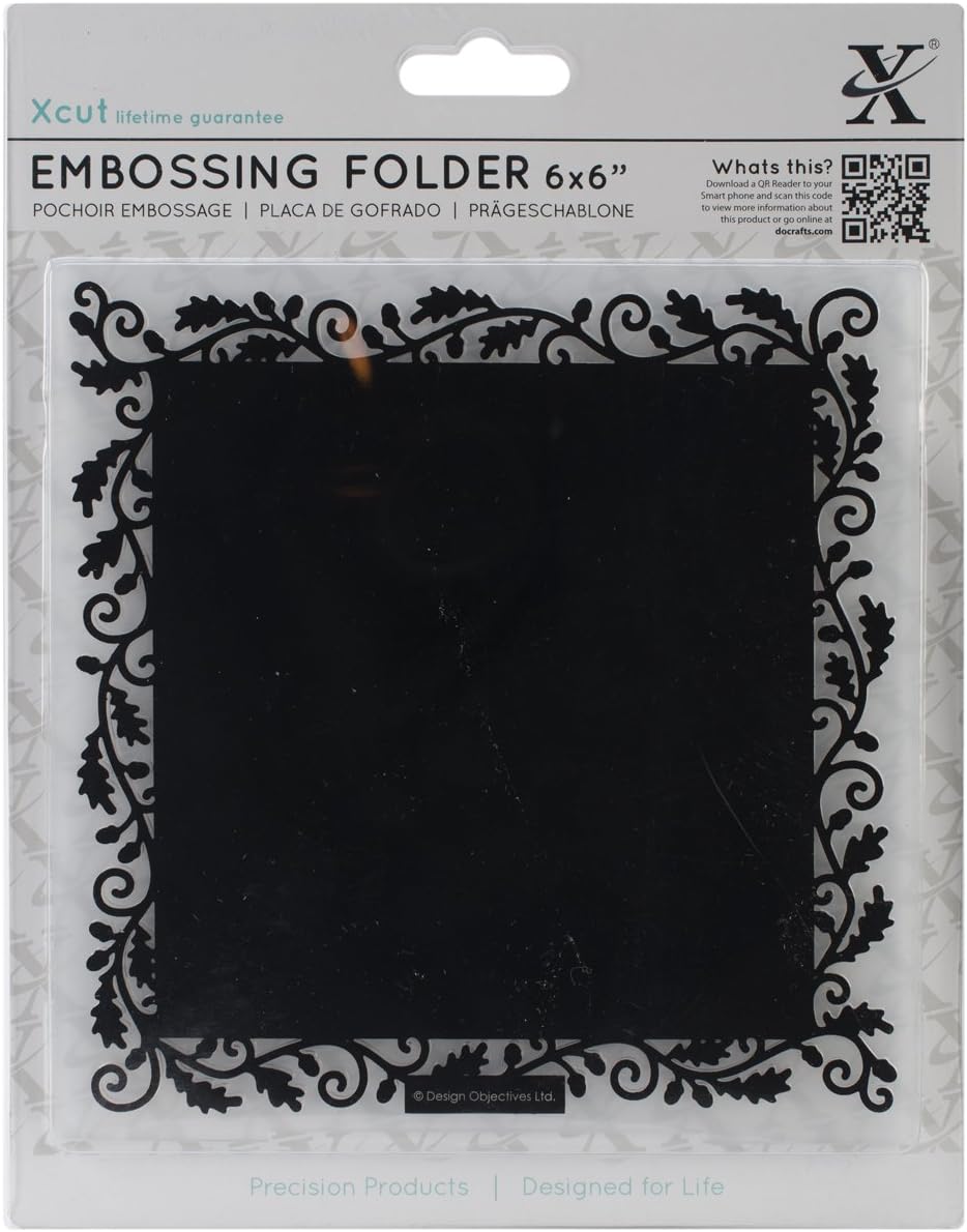 Amazon.com: docrafts XC515140 Xcut Universal Embossing Folder-Oak ...