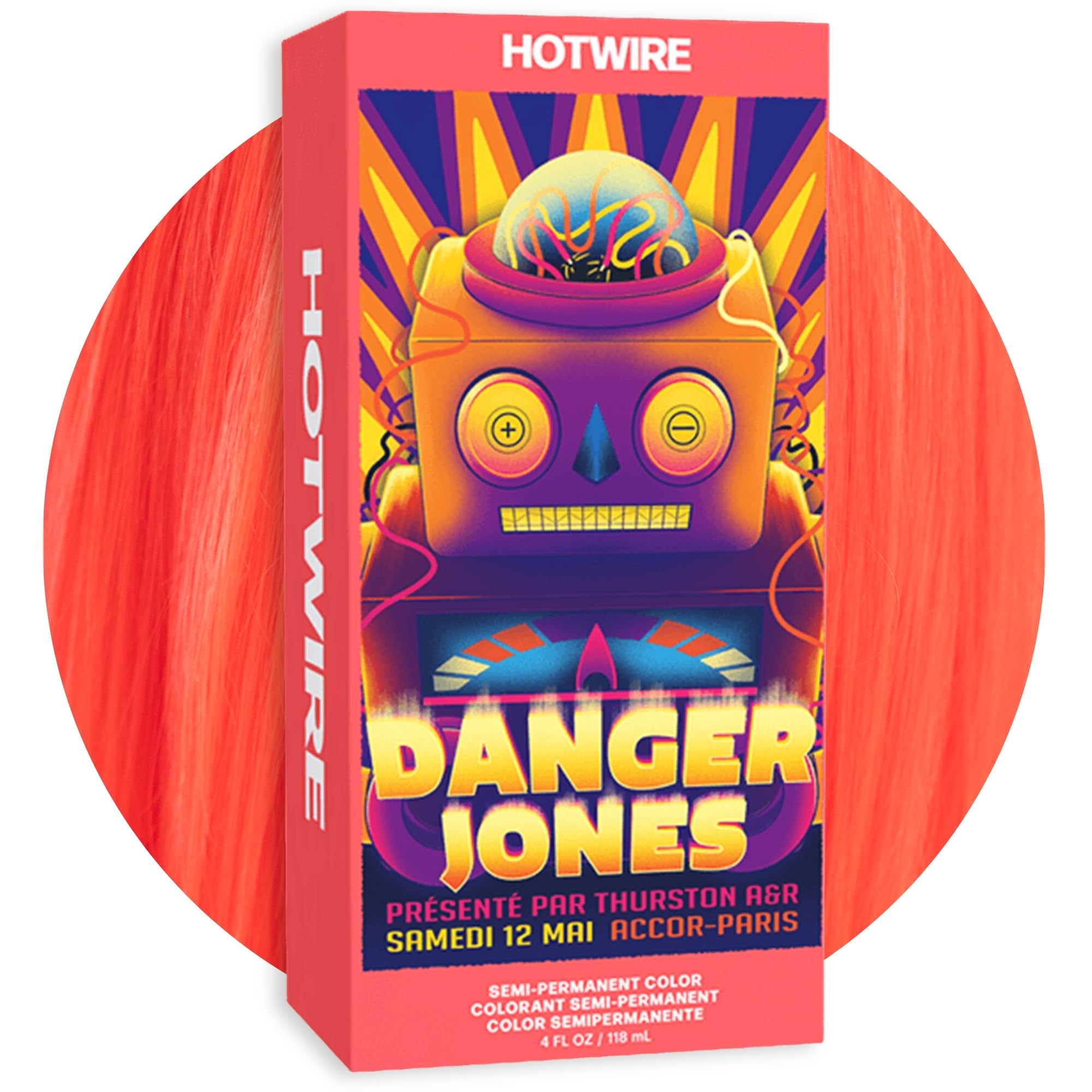 Amazon.com : Danger Jones Semi-Permanent Hair Color (Hotwire - Neon ...
