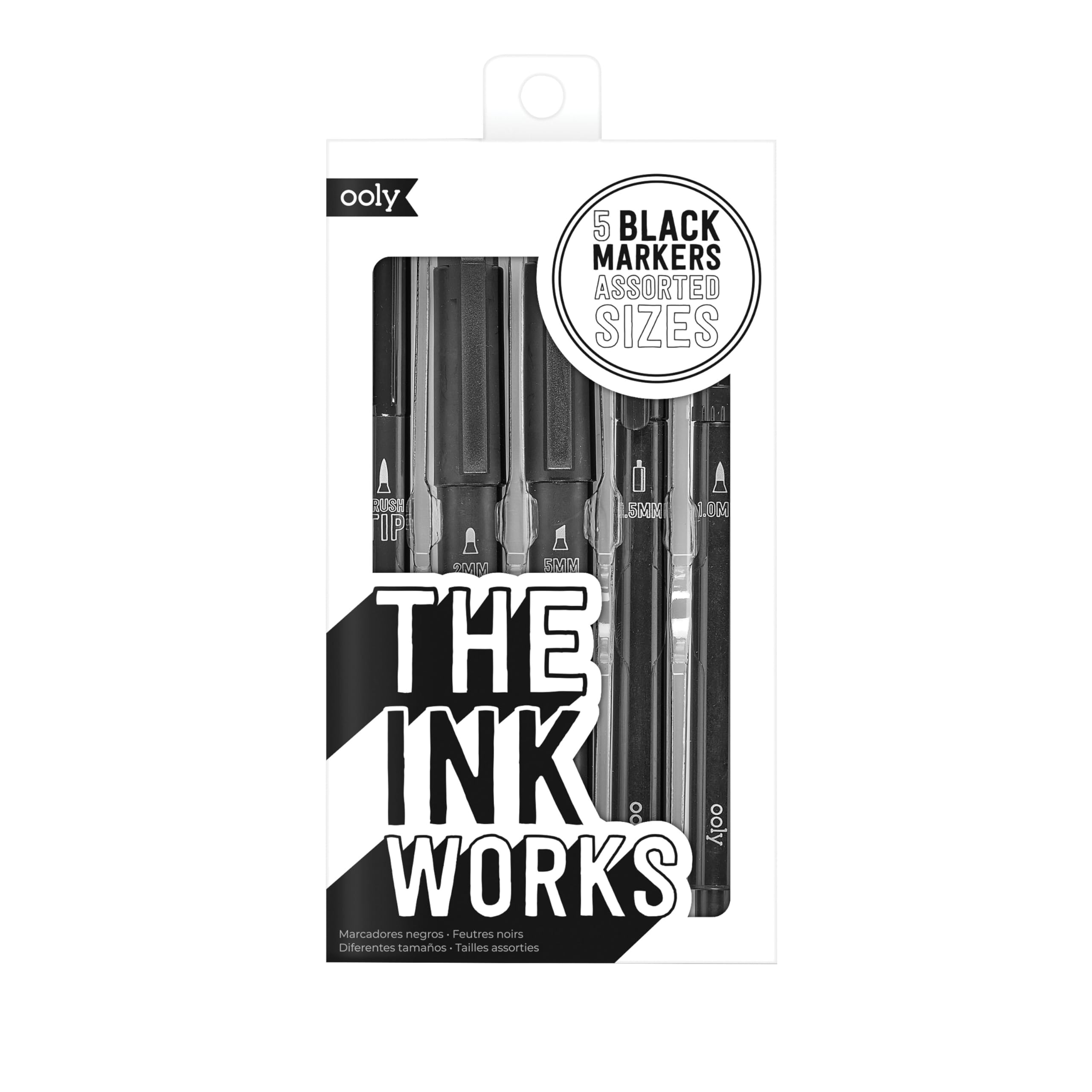 Snapklik.com : Ooly Ink Works Set Of 5 Black Calligraphy Pens